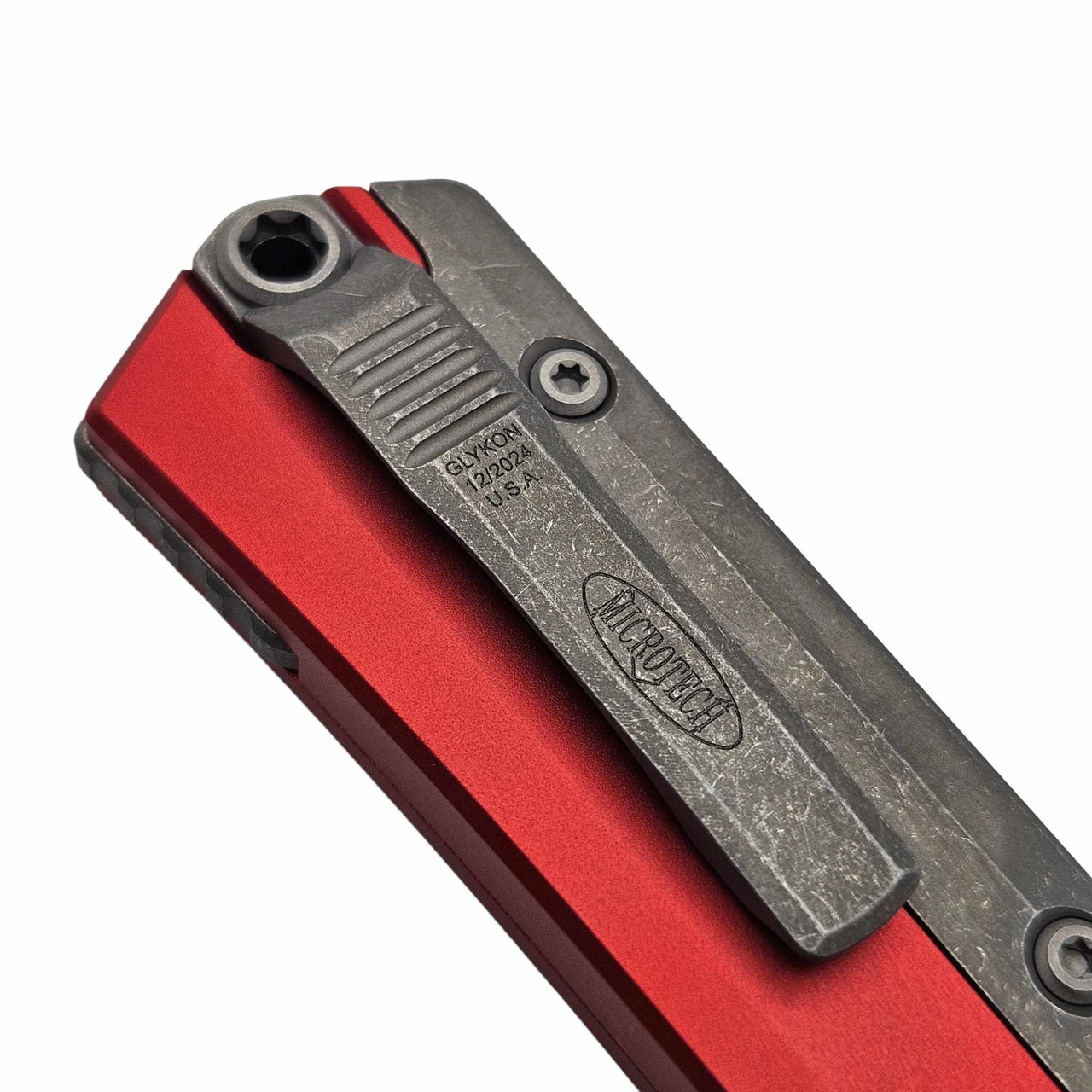 Microtech Knives Glykon 184-11APRD Red Bayonet Apocalyptic Standard and ...