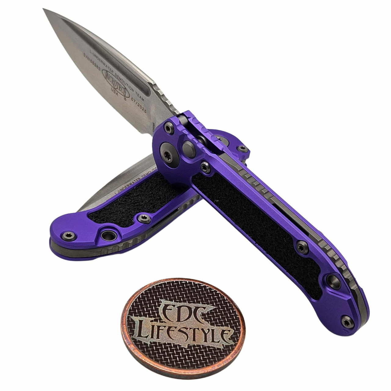 Microtech LUDT S/E Generation III 1135-10PU Purple Stonewash Standard