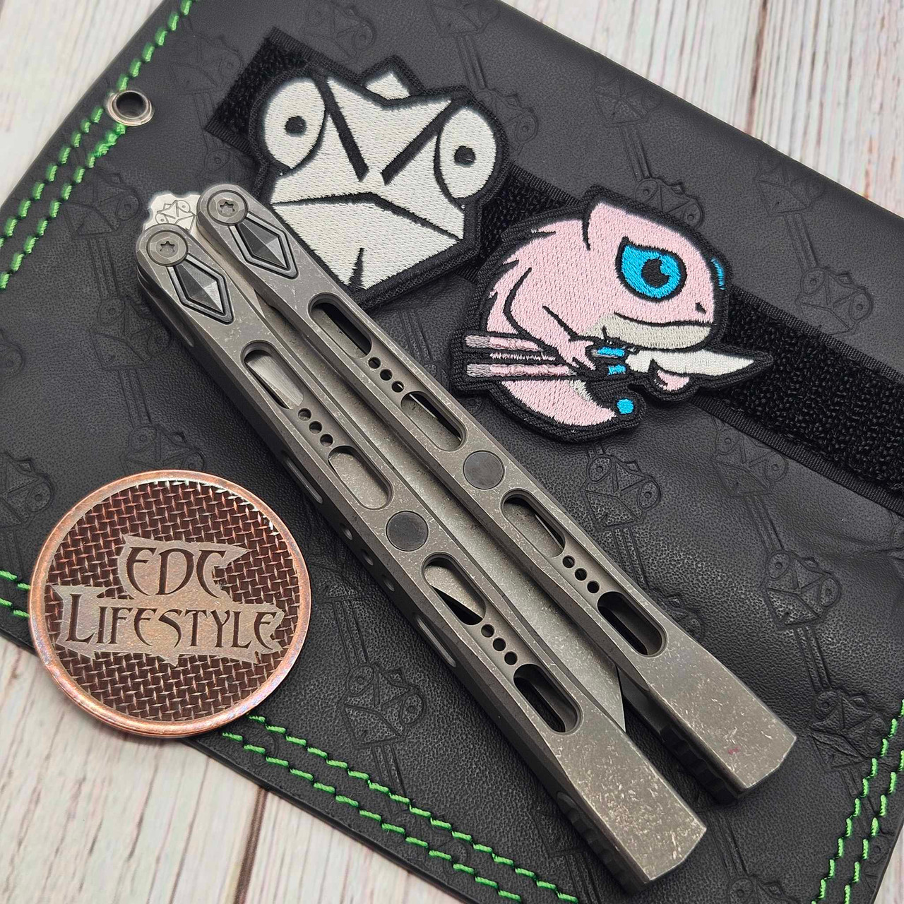 Poikilo Blade PM 1 Hydra - DAO Balisong Butterfly Knife Dark Stonewash ...