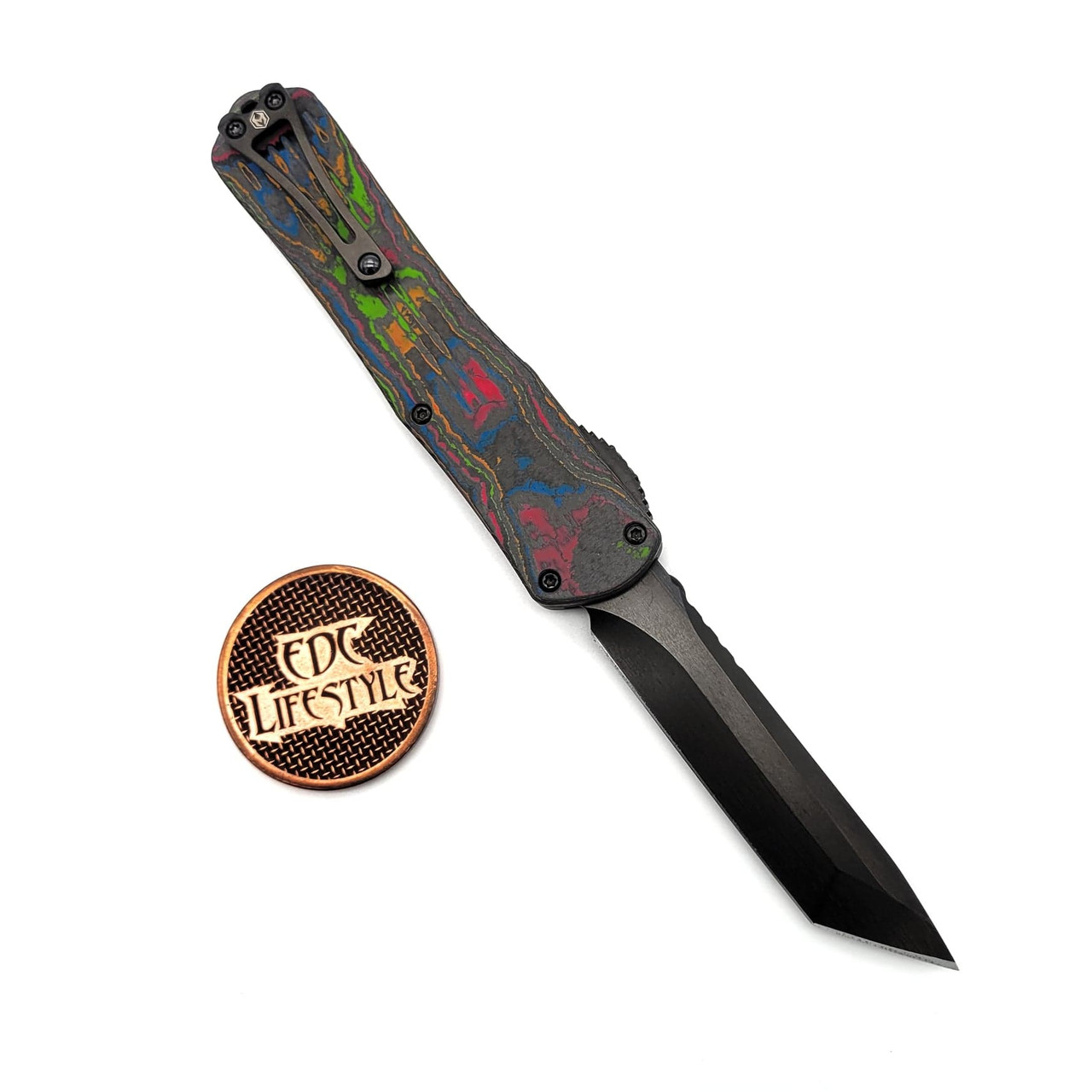 Heretic Manticore X DLC Tanto w/80's Camo Carbon Fiber H031-6A-CF80's