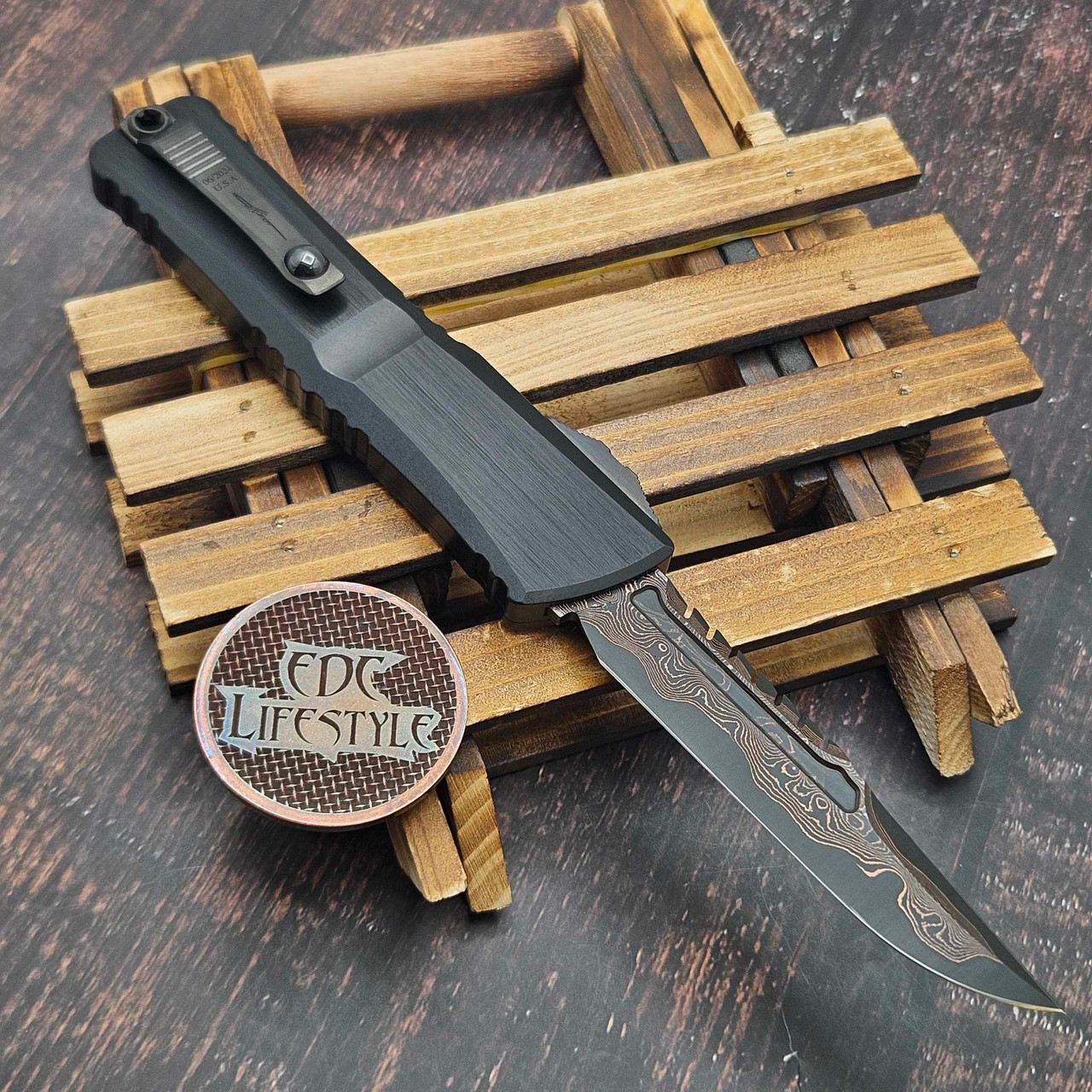 Microtech Combat Troodon Interceptor Gen 3 Baker Forge Raindrop ...