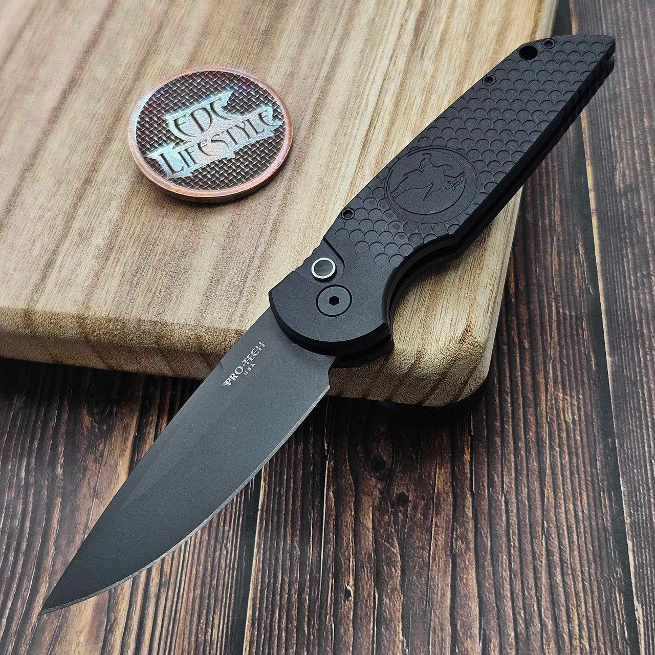 Pro-Tech Knives TR-3 Nighthawk Custom Collab Black Double Stack ...