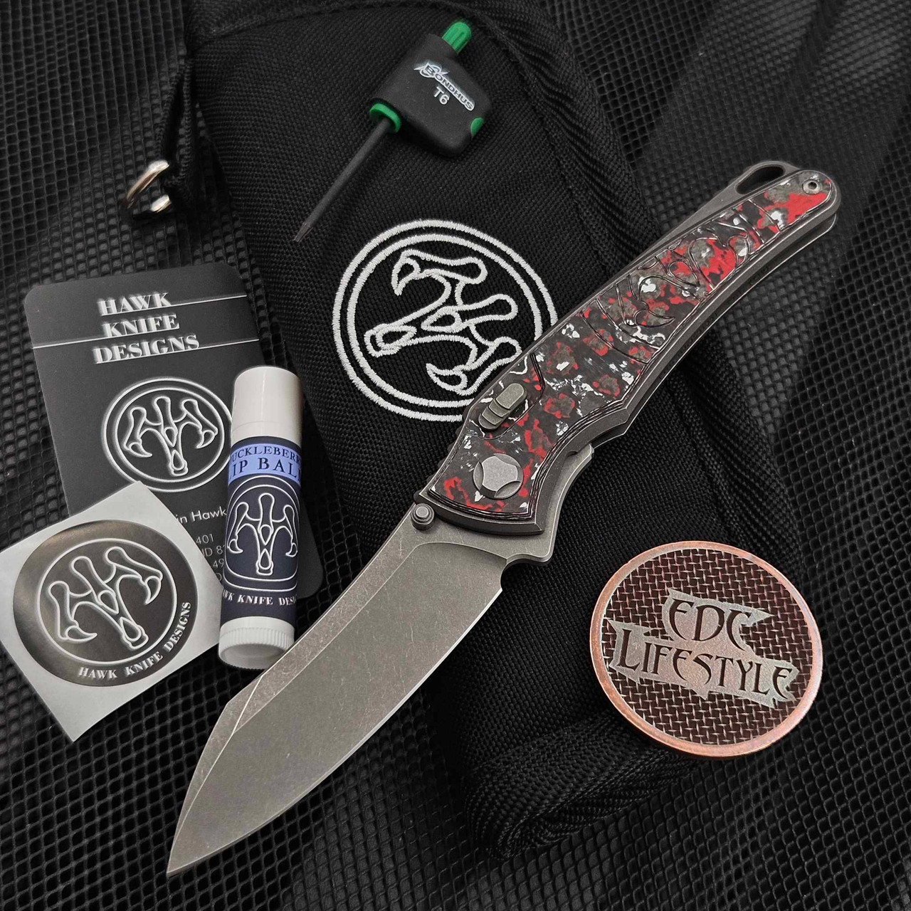 Hawk Talon Snow Fire Fat Carbon Folder S2