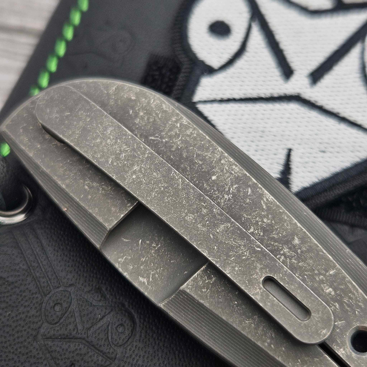 Poikilo Blade Gecko Standard 2.3 Dark Stonewash Titanium Folder 3.1 ...