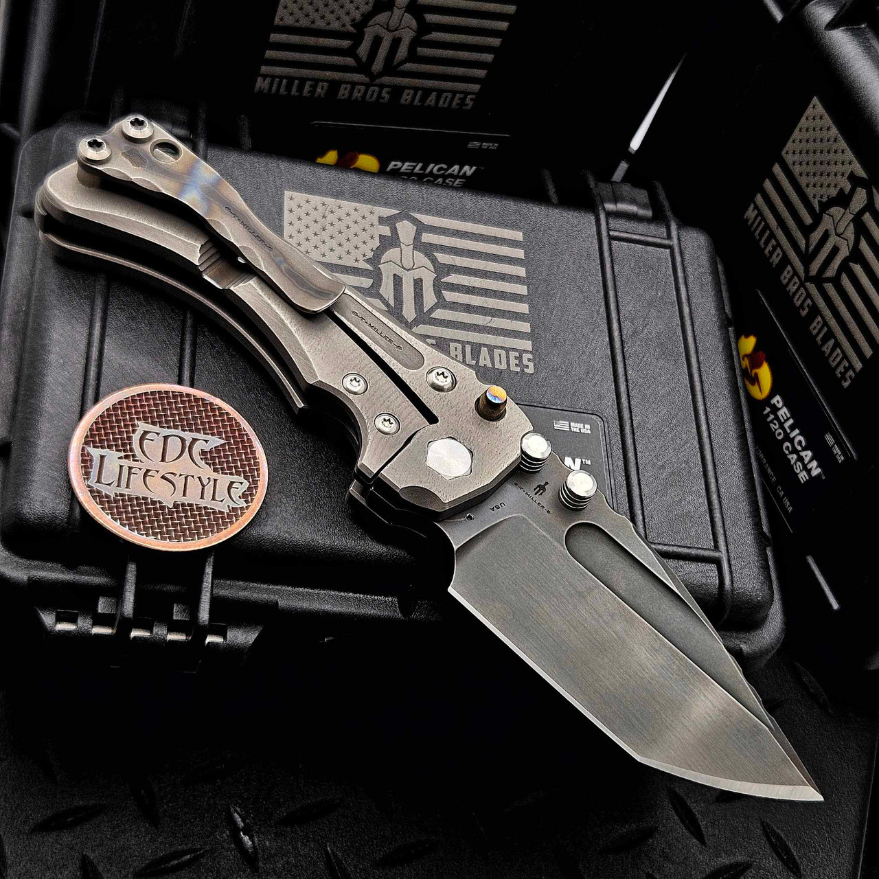 Miller Bros Blades Custom T-1 Folder 4" Z-Wear PM