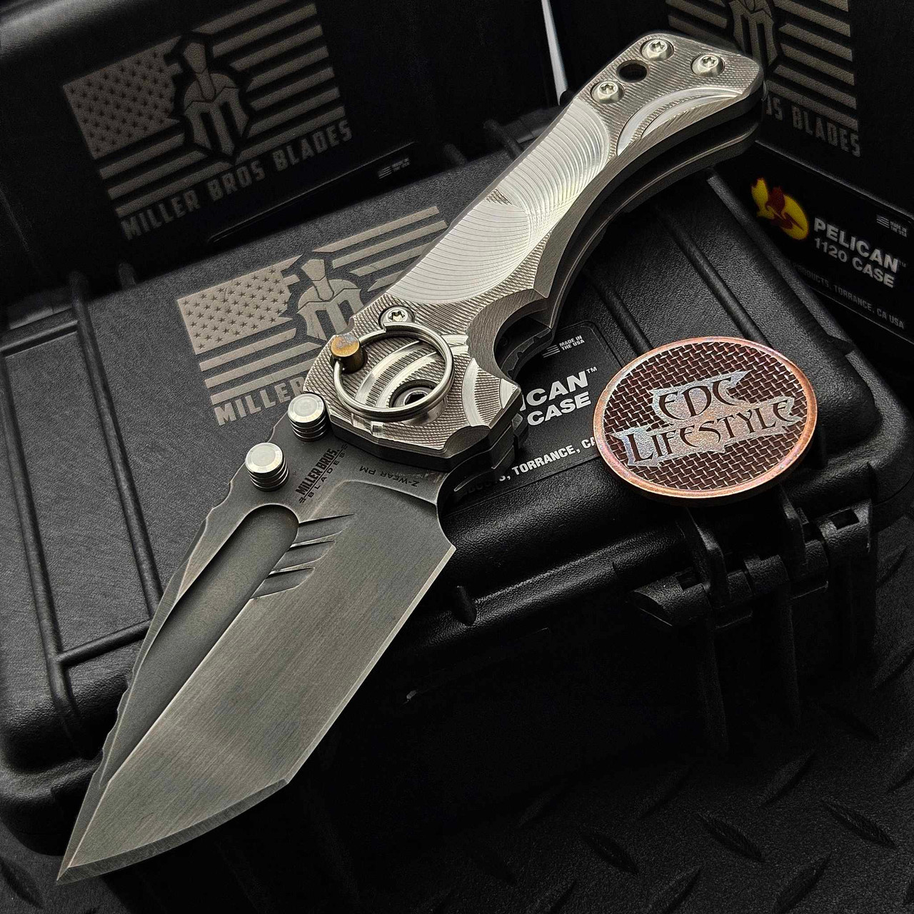 Miller Bros Blades Custom T-1 Folder 4" Z-Wear PM