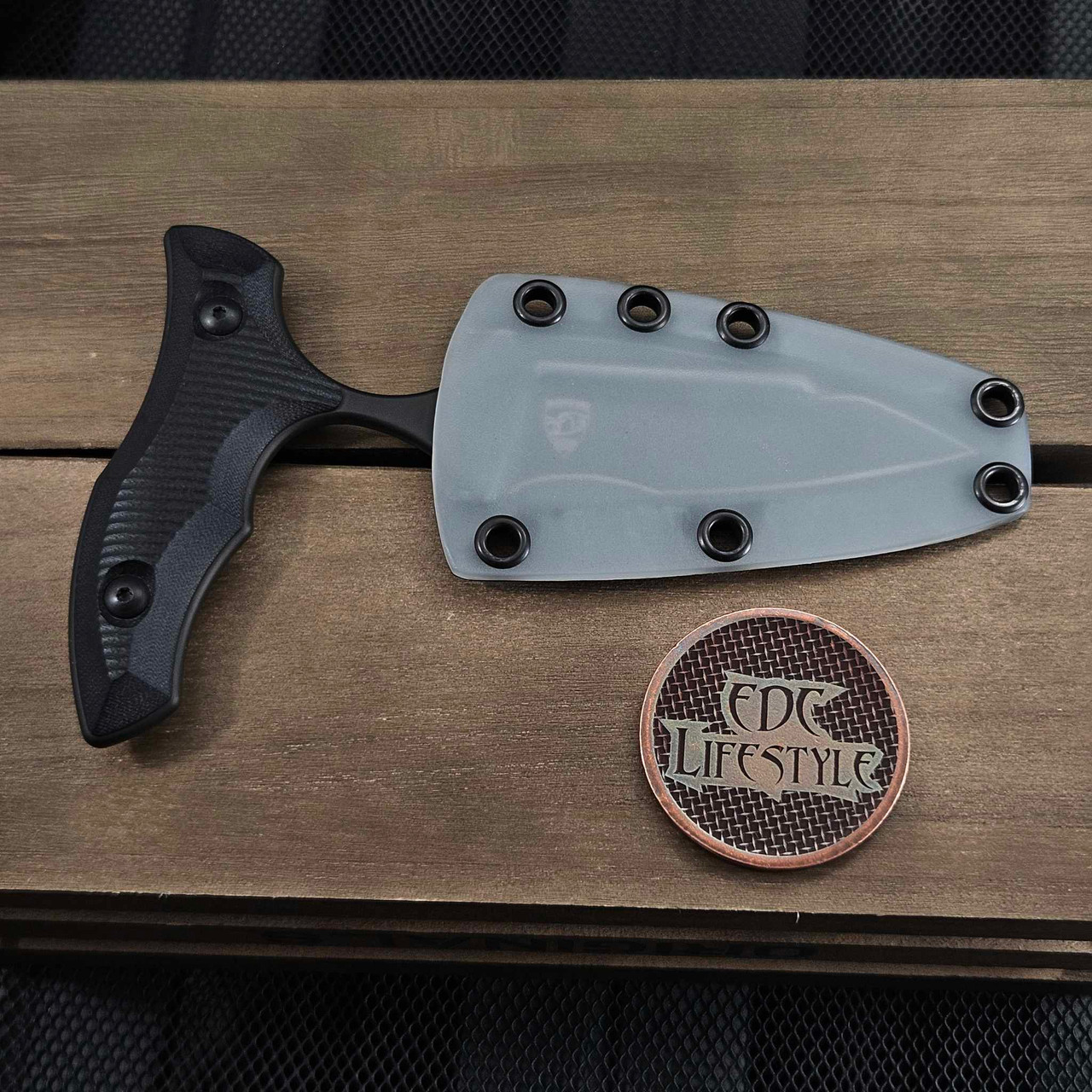 Bastinelli Knives MANAIA Tactical Push Dagger 3.35" Dark Stonewash