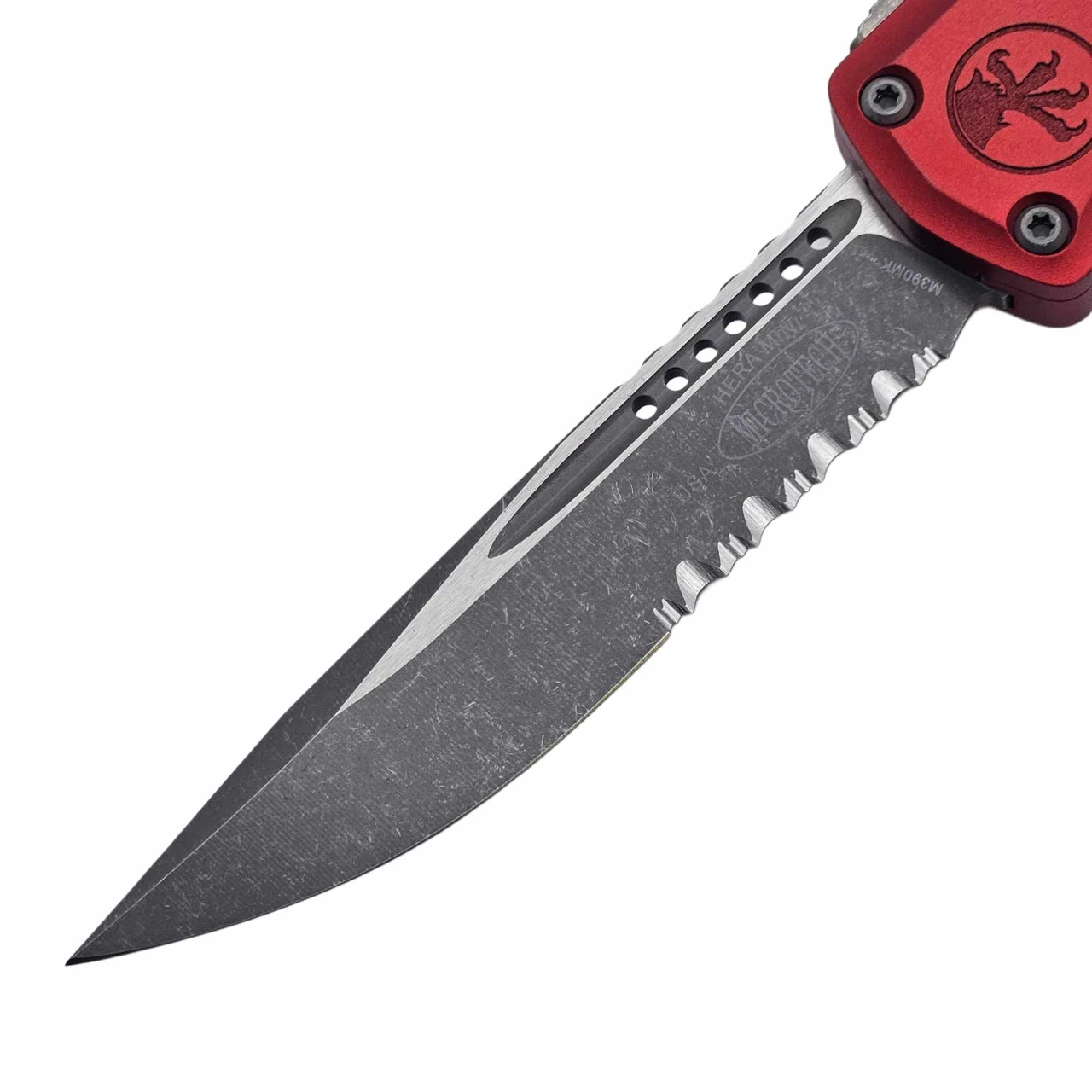 Microtech Hera II Mini Red Single Edge 2.95" Apocalyptic Standard ...