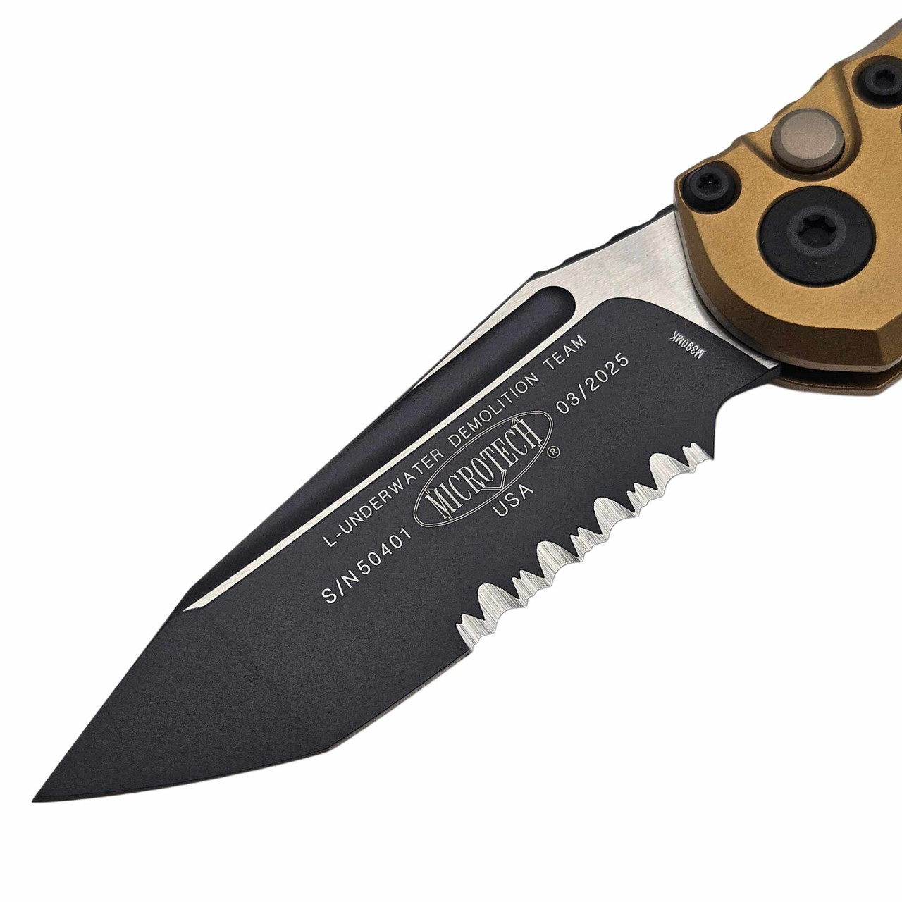 Microtech LUDT T/E Partial Serrated Gen III 1136-2TA Tan Tactical Black ...