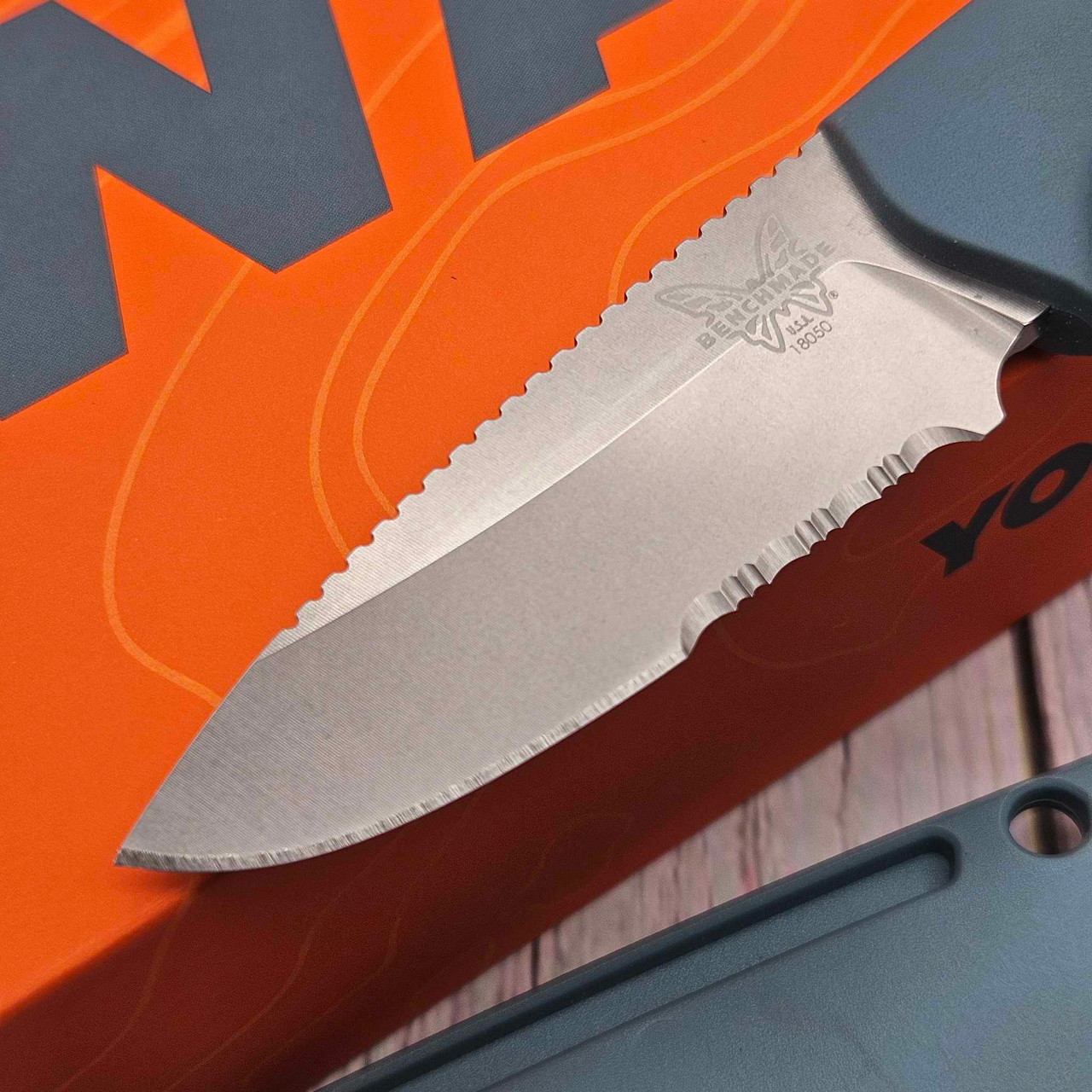 Benchmade Knives Intersect Fixed Blade Depth Blue 2.68" Serrated ...