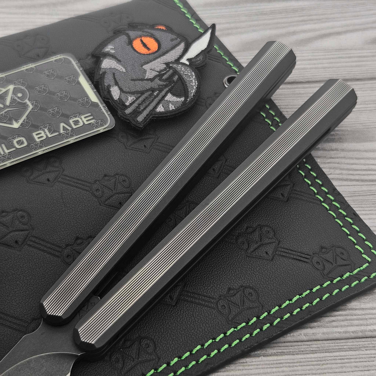 Poikilo Blade PM 1 Hydra - DAO Balisong Butterfly Knife Dark Stonewash ...