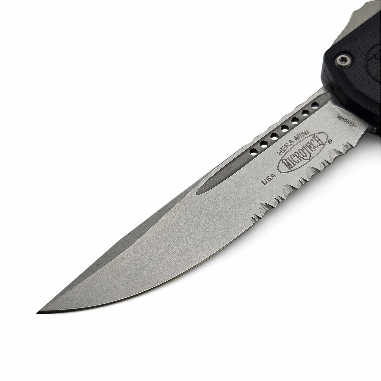 Microtech Hera II Mini Single Edge 2.95" Black Stonewash Standard ...