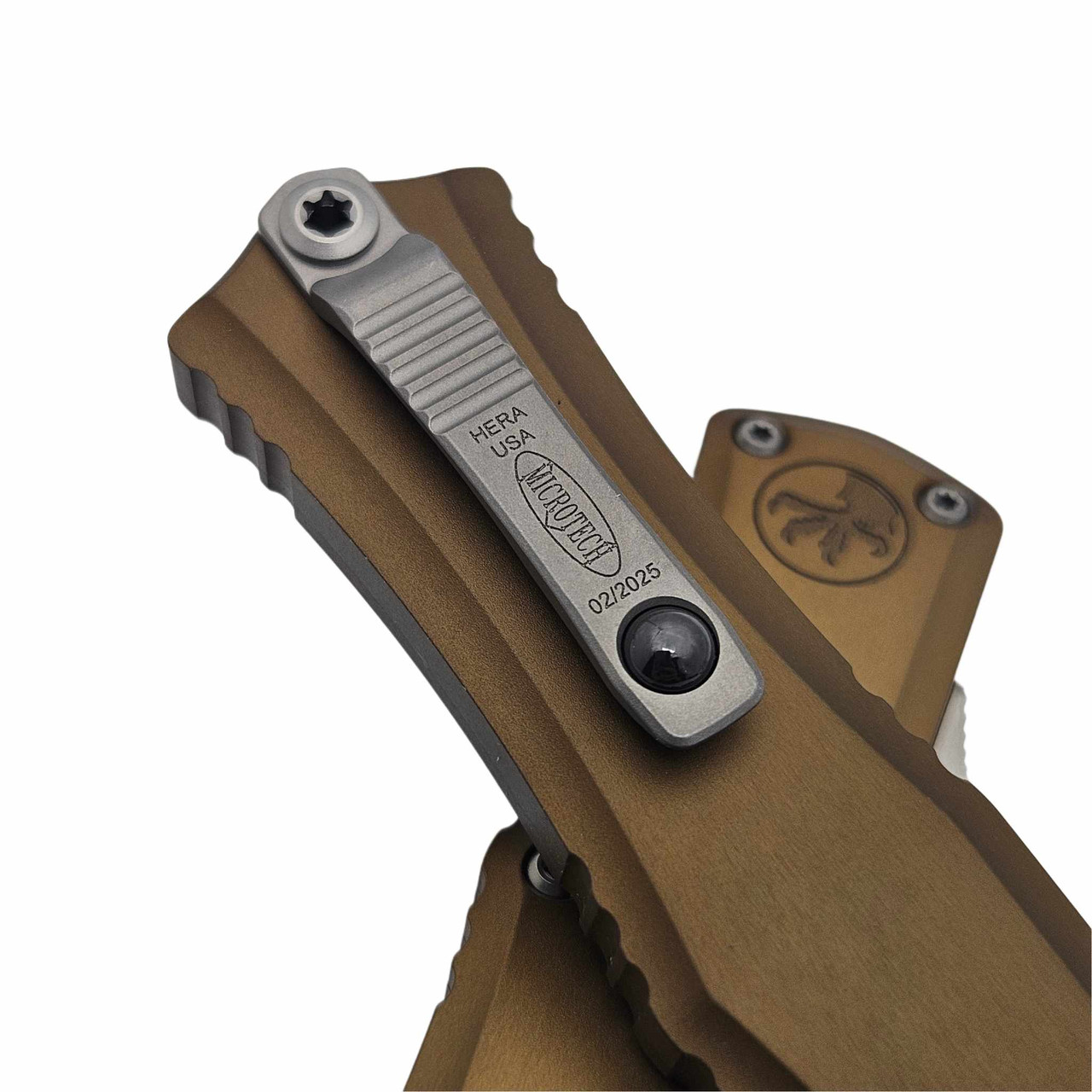 Microtech Hera II Mini Recurve Tan 2.95" Stonewash Standard 1705M-10TA