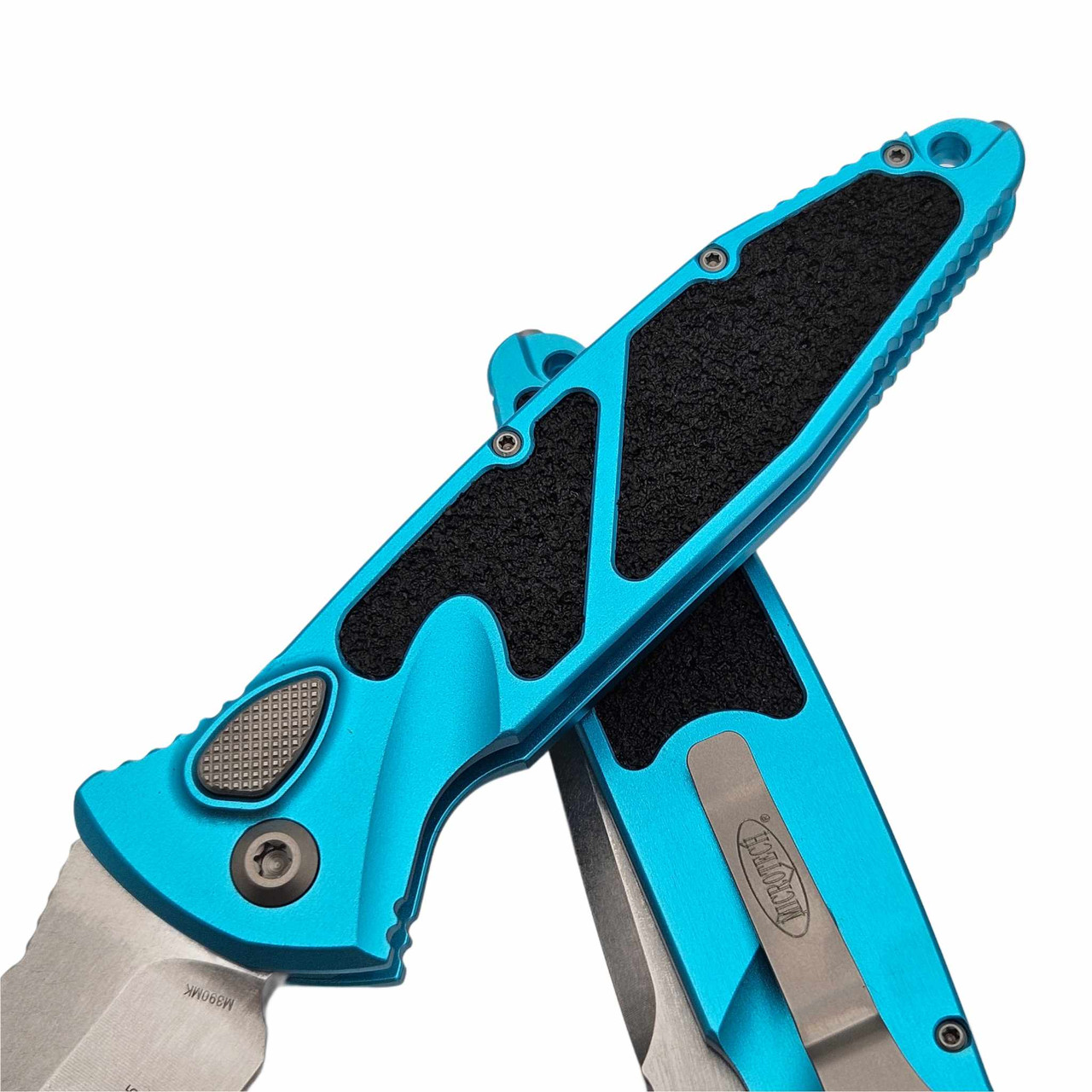 Microtech Socom Elite 161A-10TQ Turquoise Tanto Edge Auto Stonewash ...