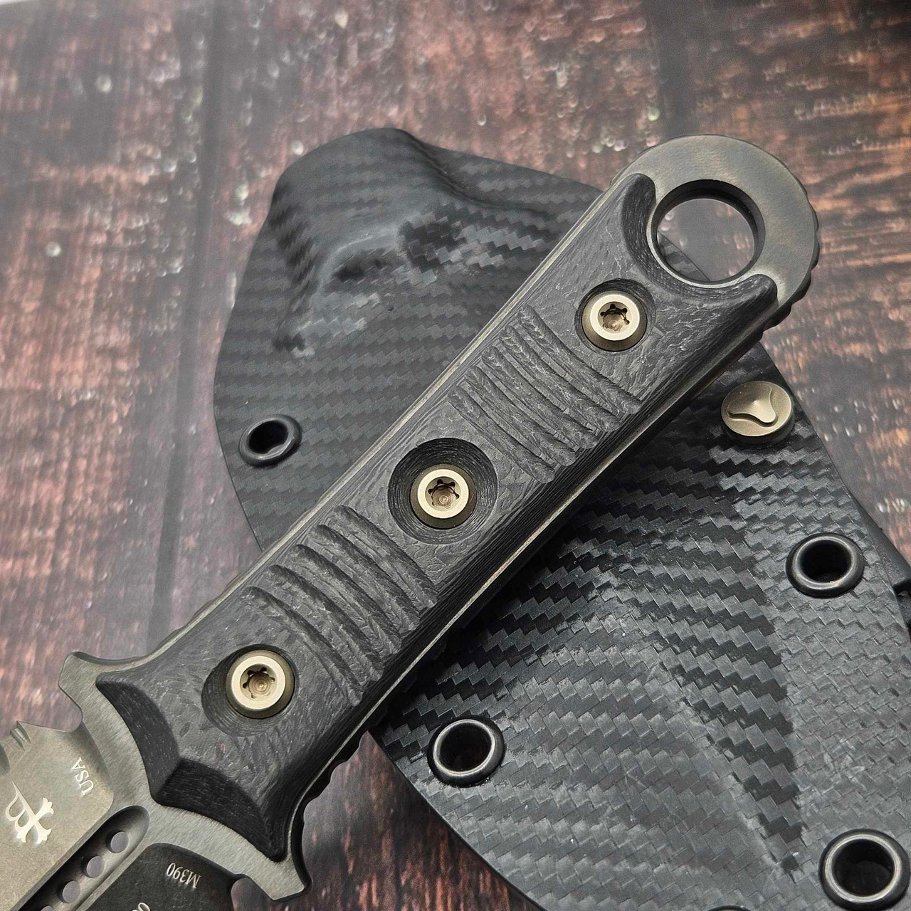 Microtech/Borka Blades 201-3DLCS SBD Fixed Blade DLC Double Edge Full ...