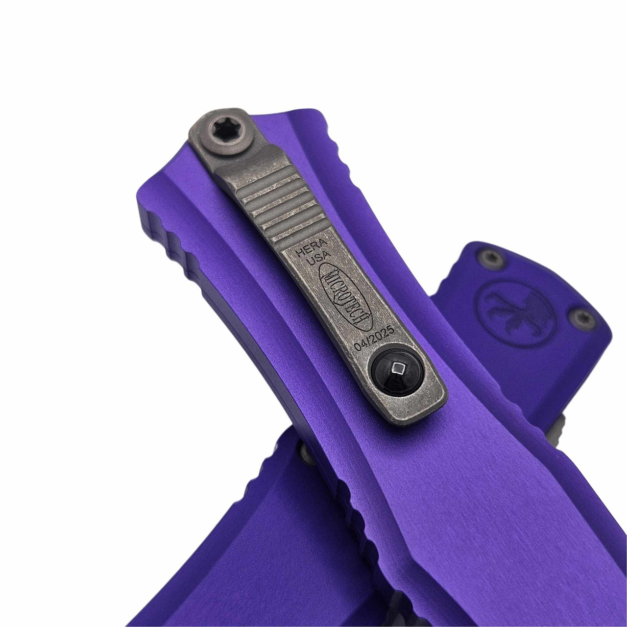 Microtech Hera II Mini Purple Single Edge 2.95" Apocalyptic Standard ...