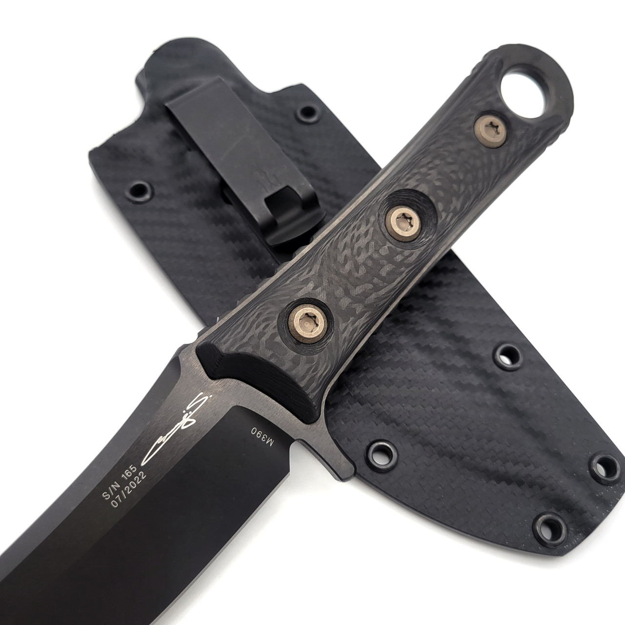 Microtech/Borka Blades SBK 200-1DLCCFS DLC Single Edge Persian Carbon ...