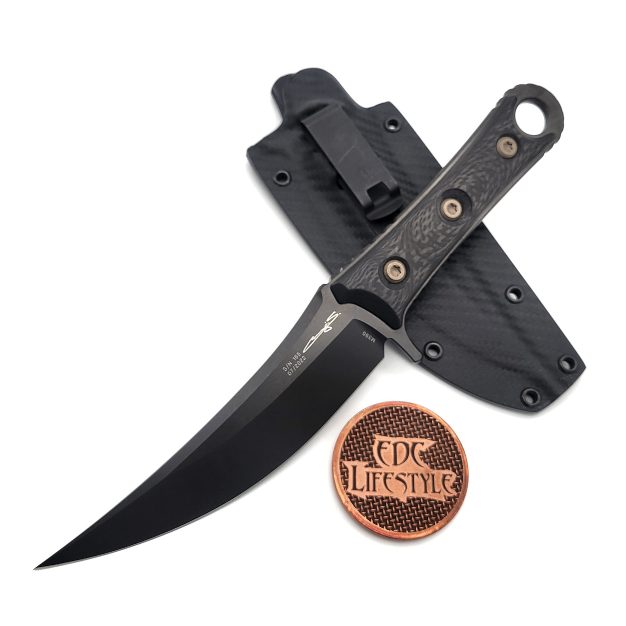 Microtech/Borka Blades SBK 200-1DLCCFS DLC Single Edge Persian Carbon ...