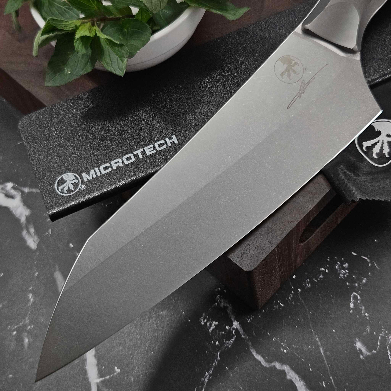 Microtech Knives Chef Knife Carbon Fiber Handle Bead Blast Bolster ...
