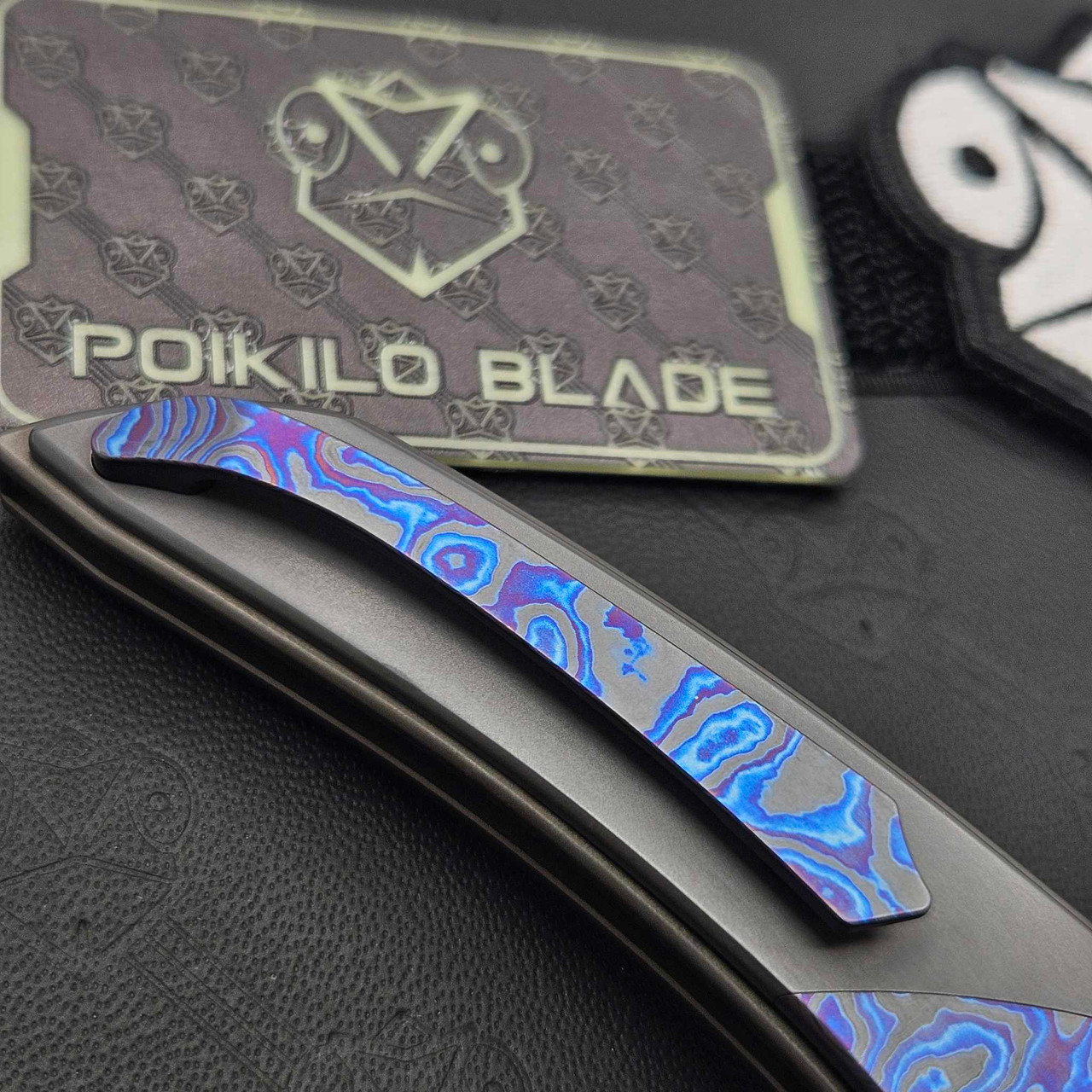 Poikilo Blade EDC Series Tuna Mini Midtech Zircu-Ti Bolster DLC ...