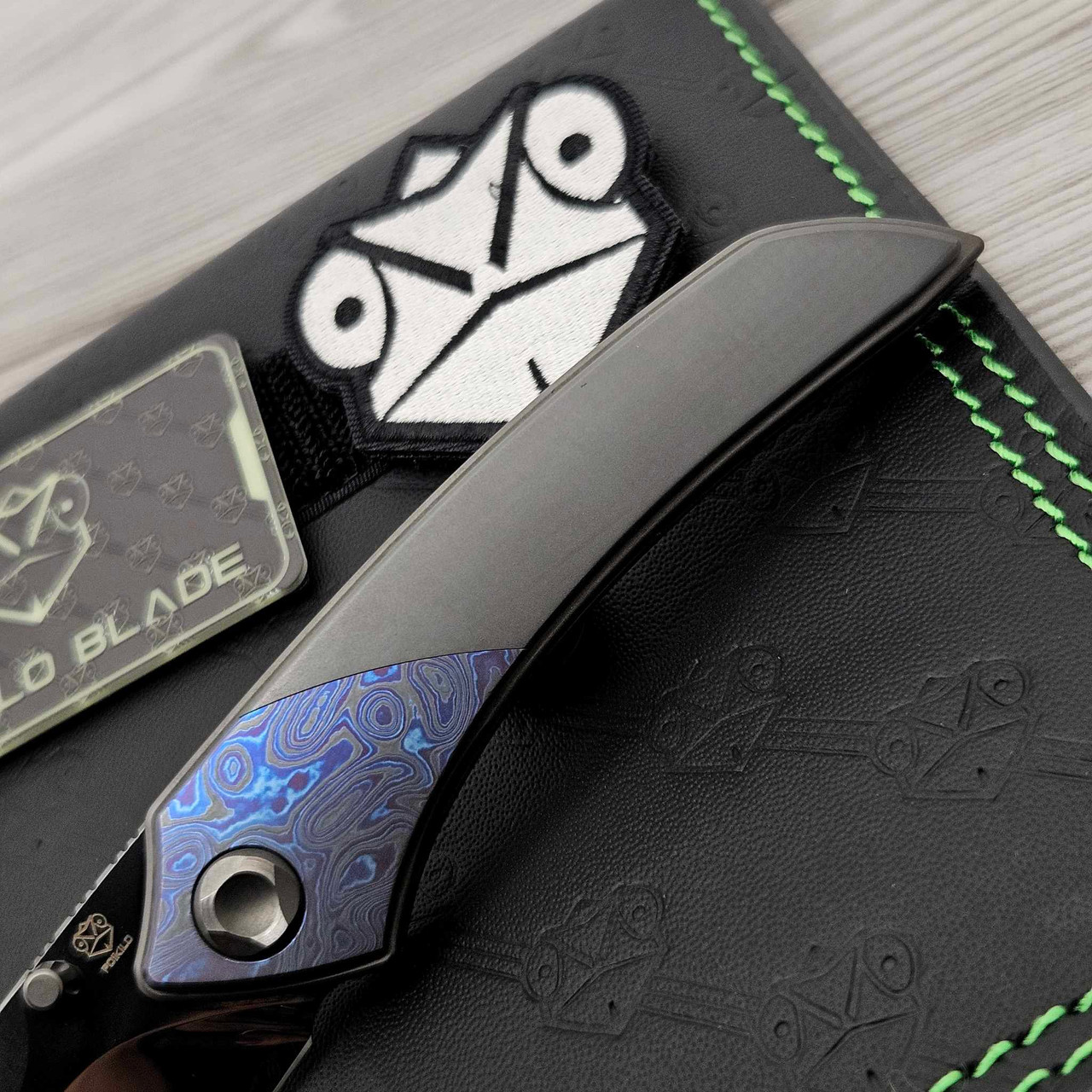 Poikilo Blade EDC Series Tuna Mini Midtech Zircu-Ti Bolster DLC ...