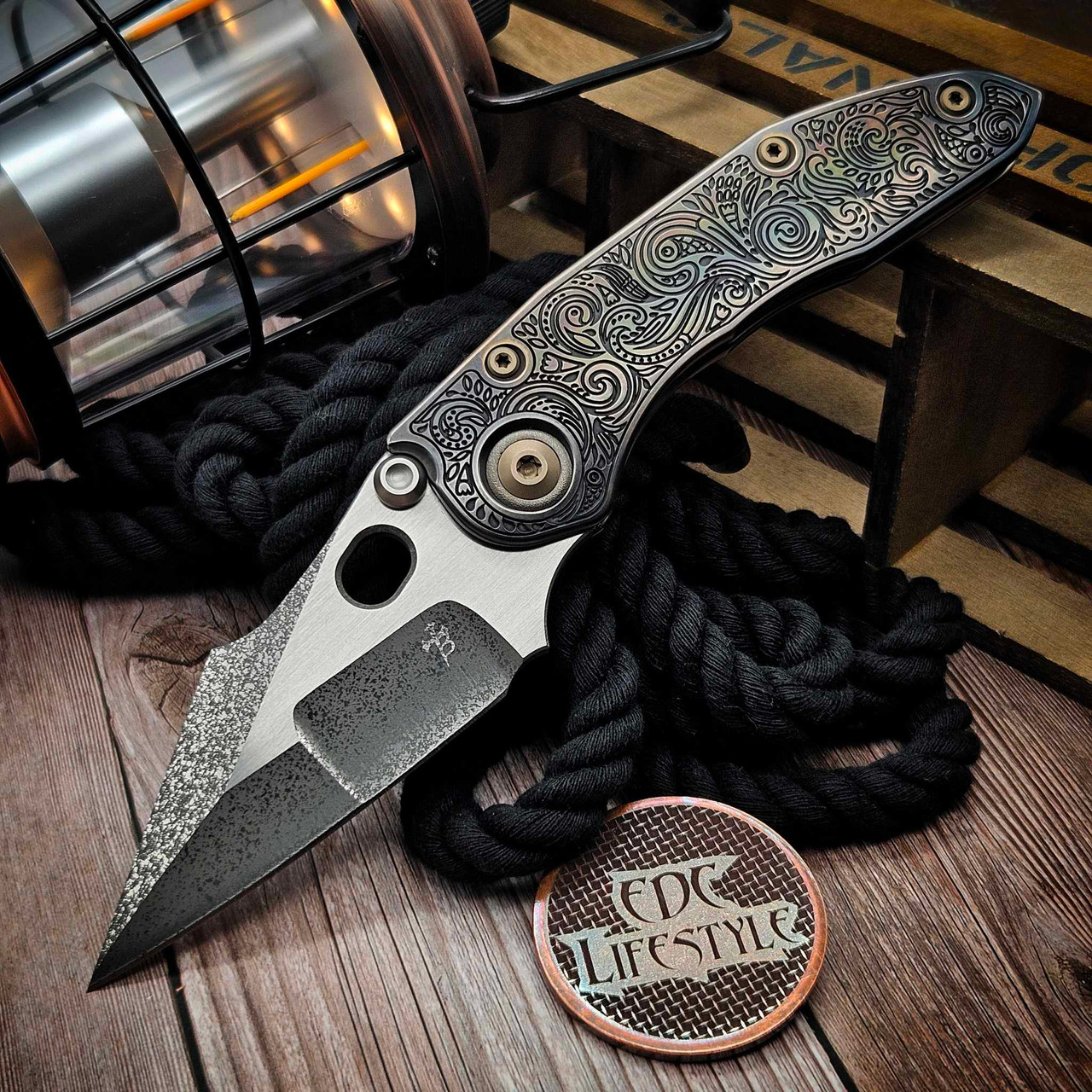 Borka Blades Ti2 Design Natas Stitch Compound Grind Two-Tone Guru ...