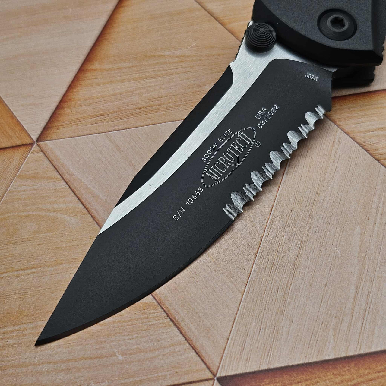 Microtech Socom Elite 160-2T Tactical Single Edge Partial Serrated ...