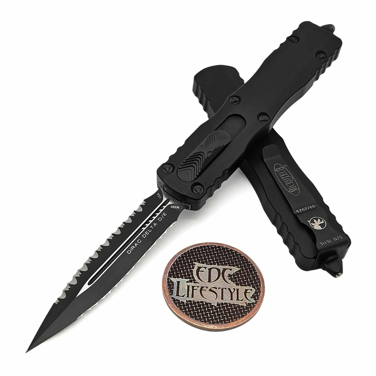 Microtech Dirac Delta 227-DR3T Tactical Double Edge Double Reverse Full ...