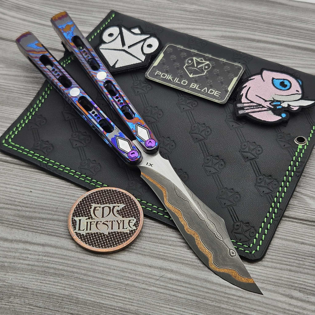 Poikilo Blade PM 1 Full Dress Hydra - Dao Balisong Butterfly Knife ...