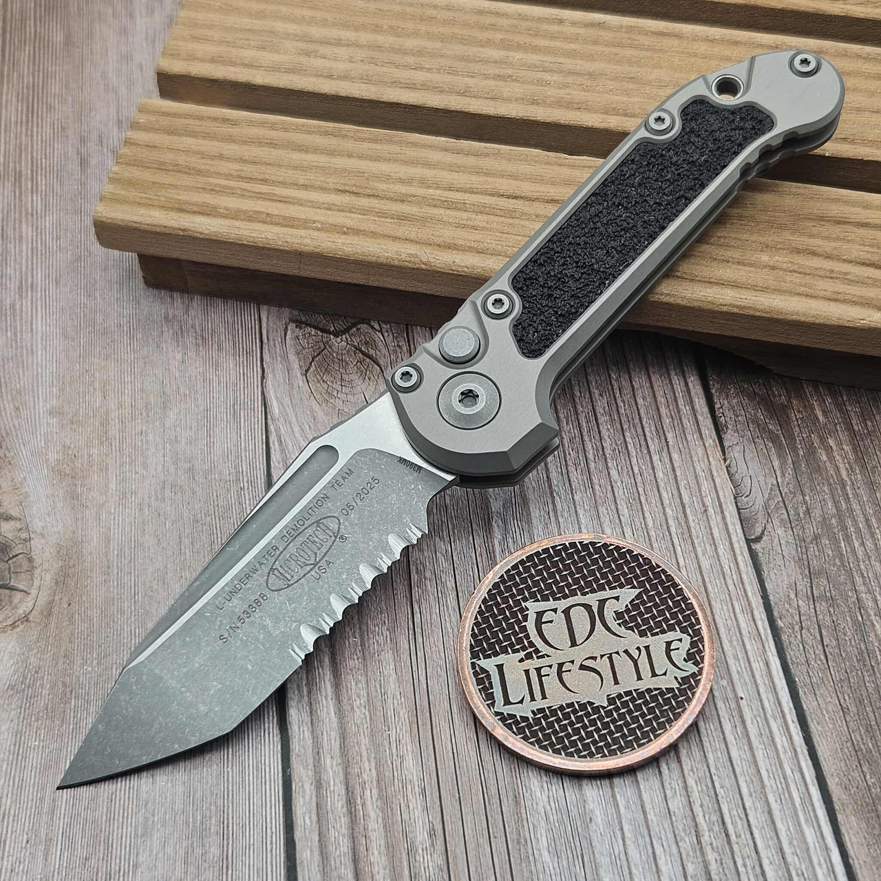 Microtech LUDT T/E Gen III Natural Clear Apocalyptic Standard Partial ...