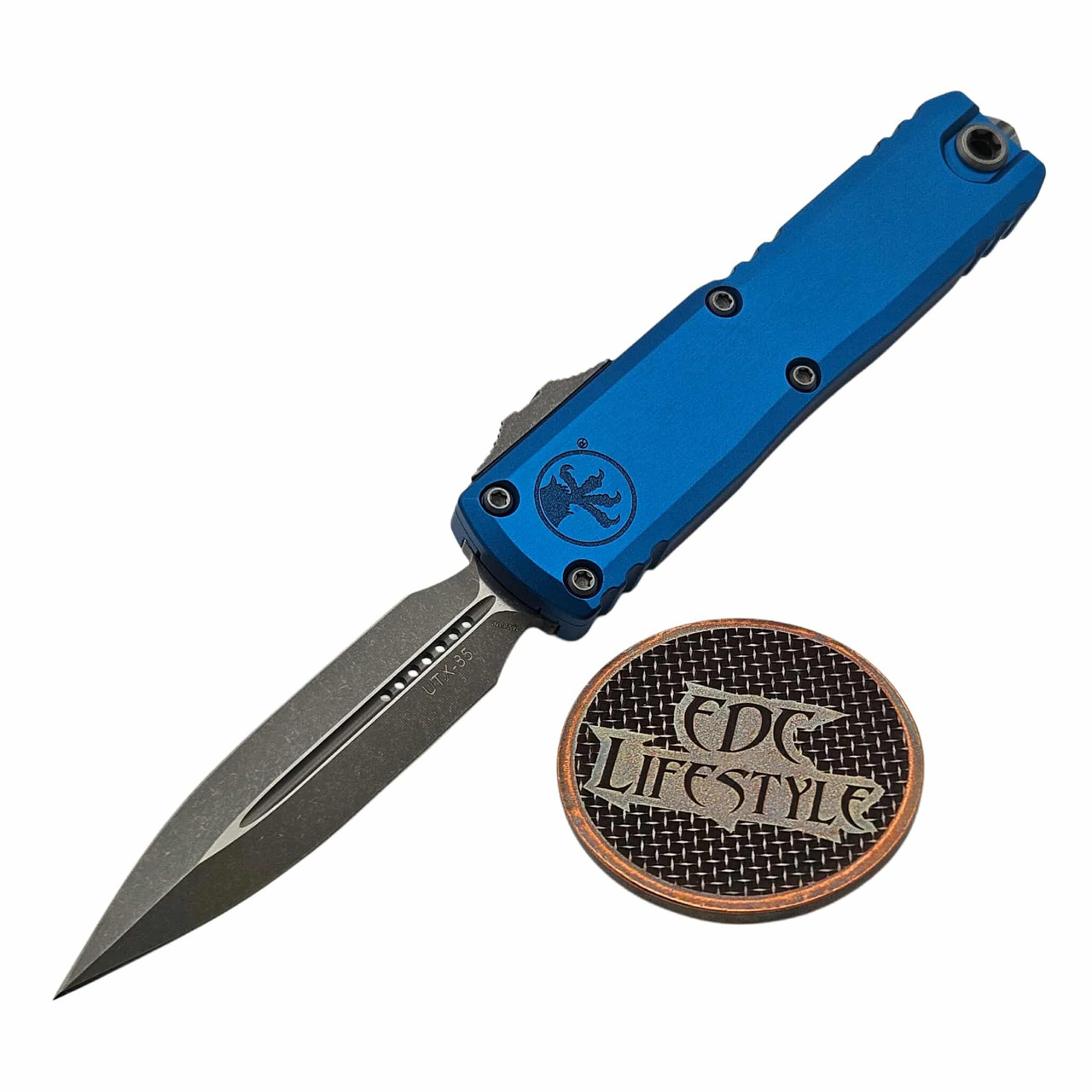 Microtech UTX-85 Gen III 1232-10APBL Blue 3.06" M390MK D/E Apocalyptic