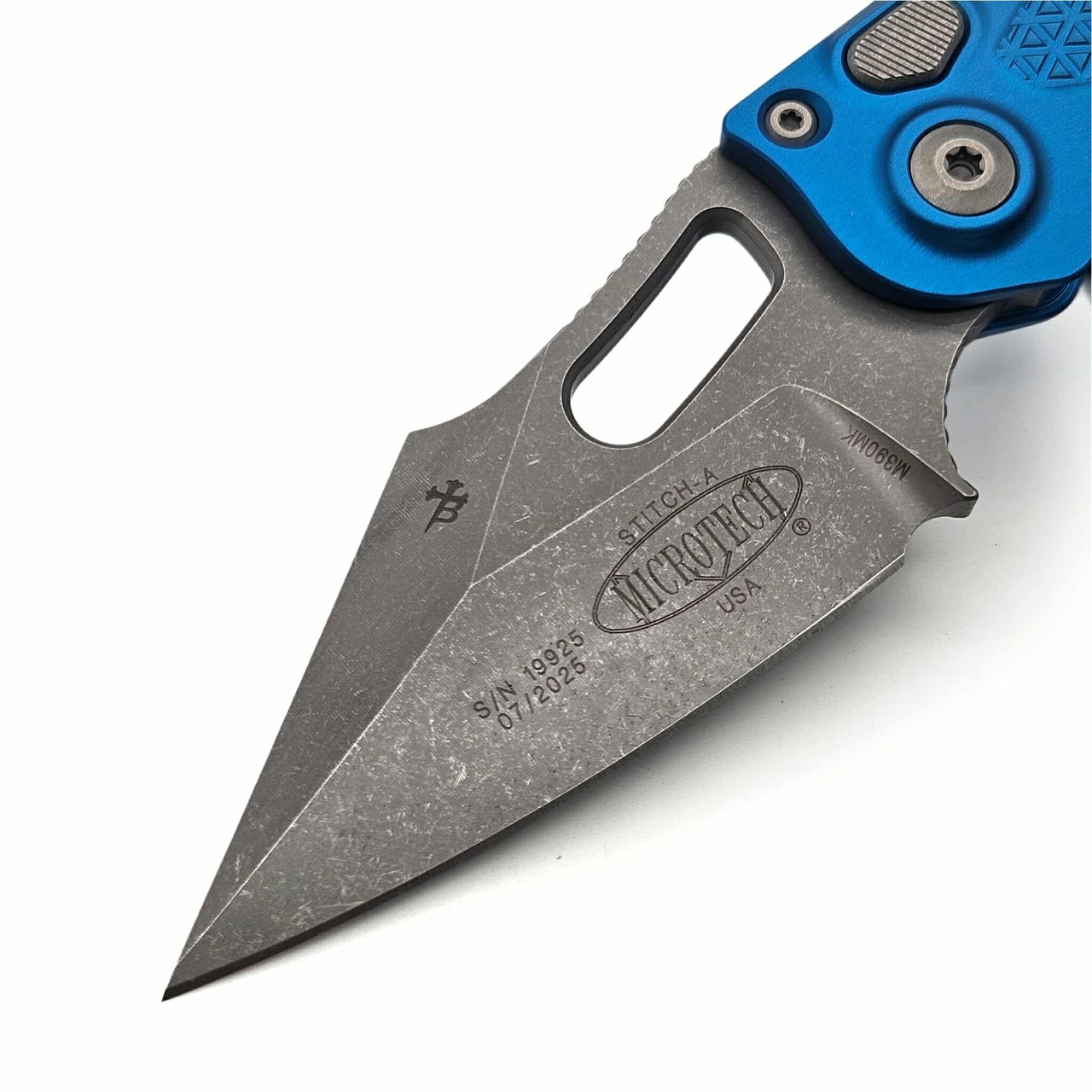 Microtech Borka Auto Stitch 169-10APBL Blue Green S/E Apocalyptic