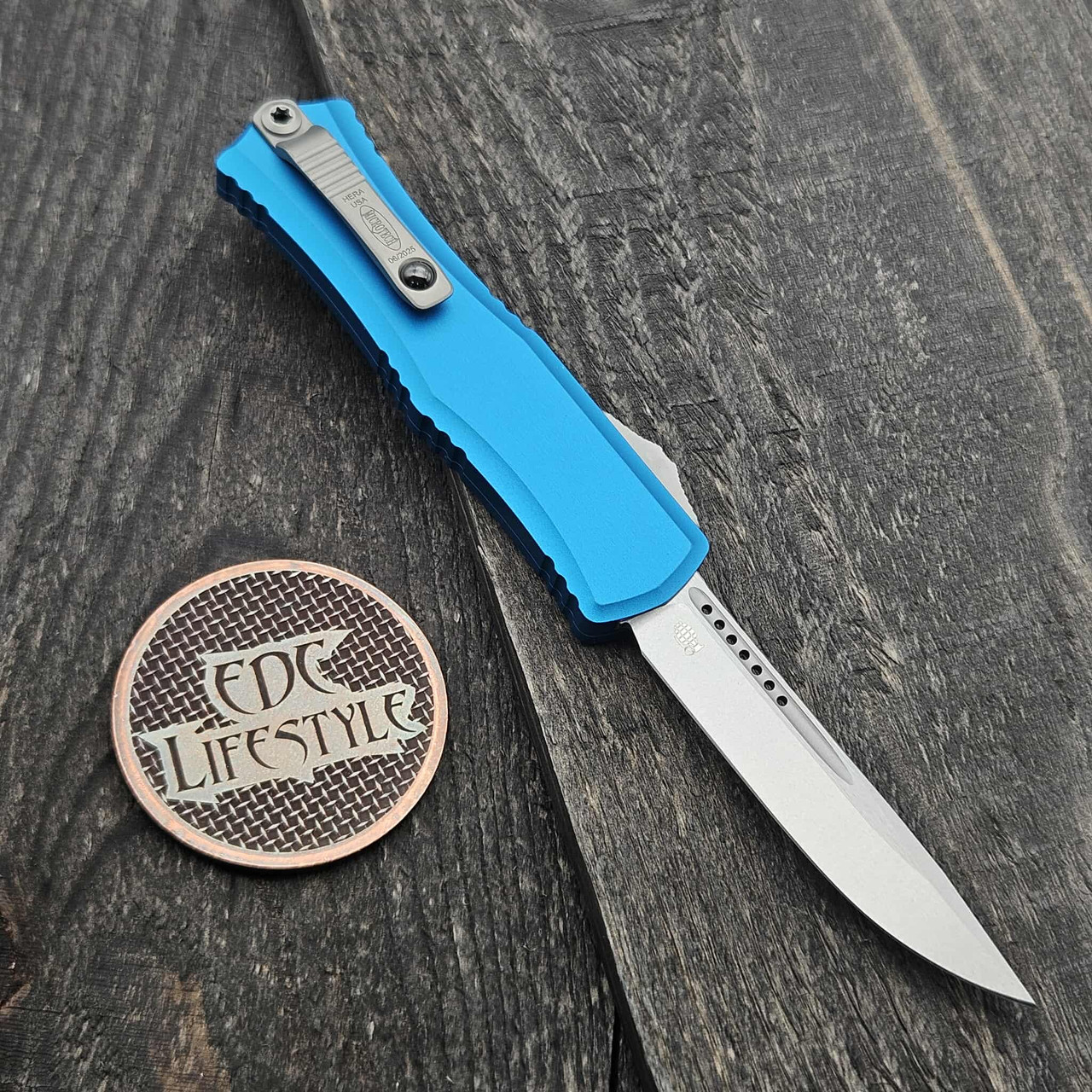 Microtech Hera II Mini S/E Blue Stonewash 1703M-10BL - Grenade Factory ...