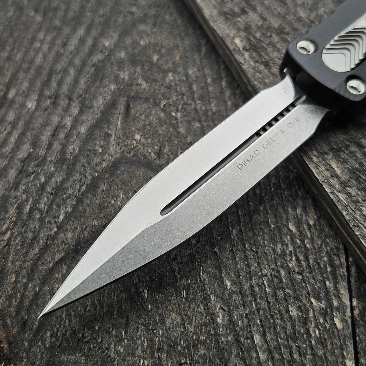 Microtech Dirac Delta D/E Black Stonewash Standard 227-10 - Grenade ...