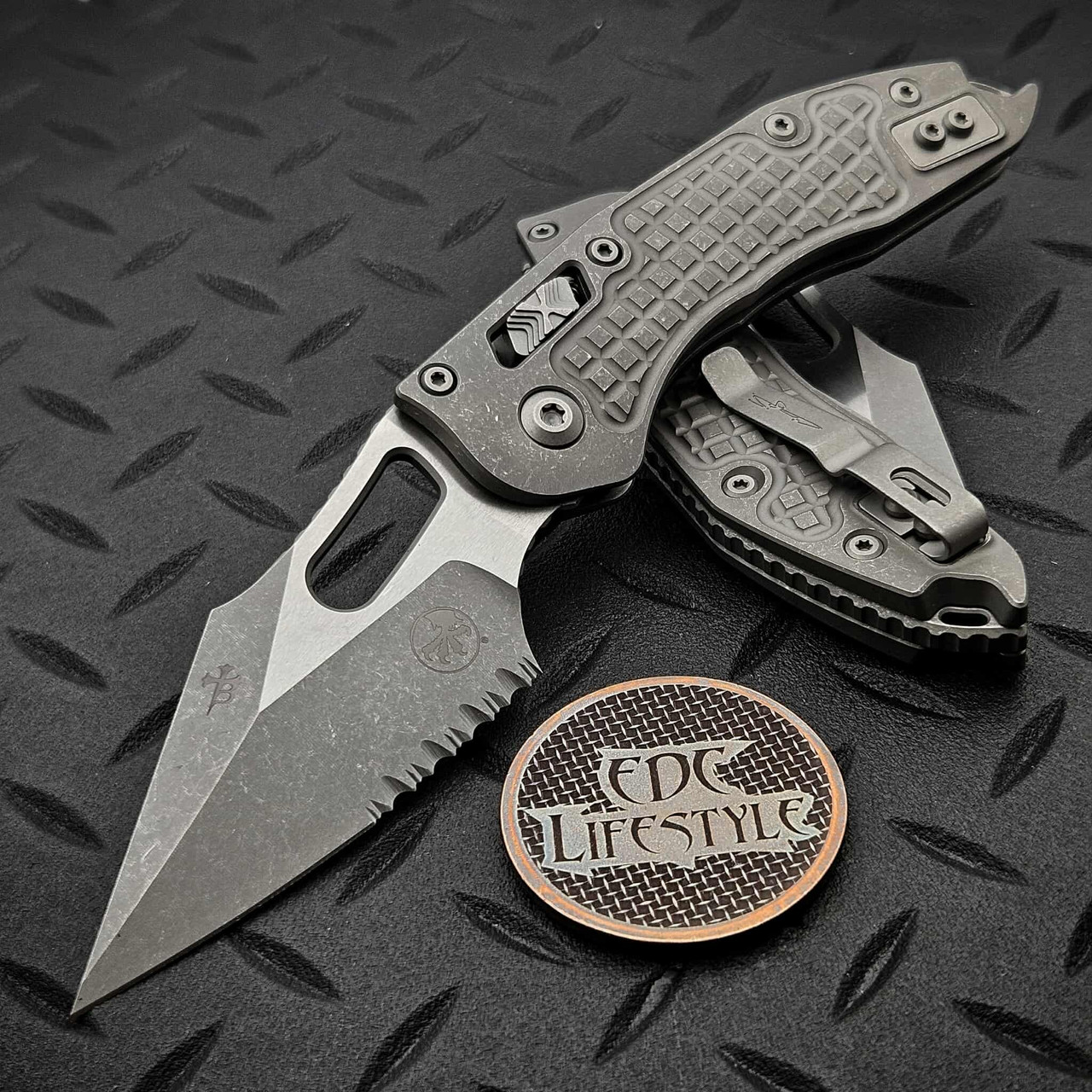 Microtech Stitch Ram-Lok 169RL-11APFRMS1 Titanium Frag Apocalyptic ...
