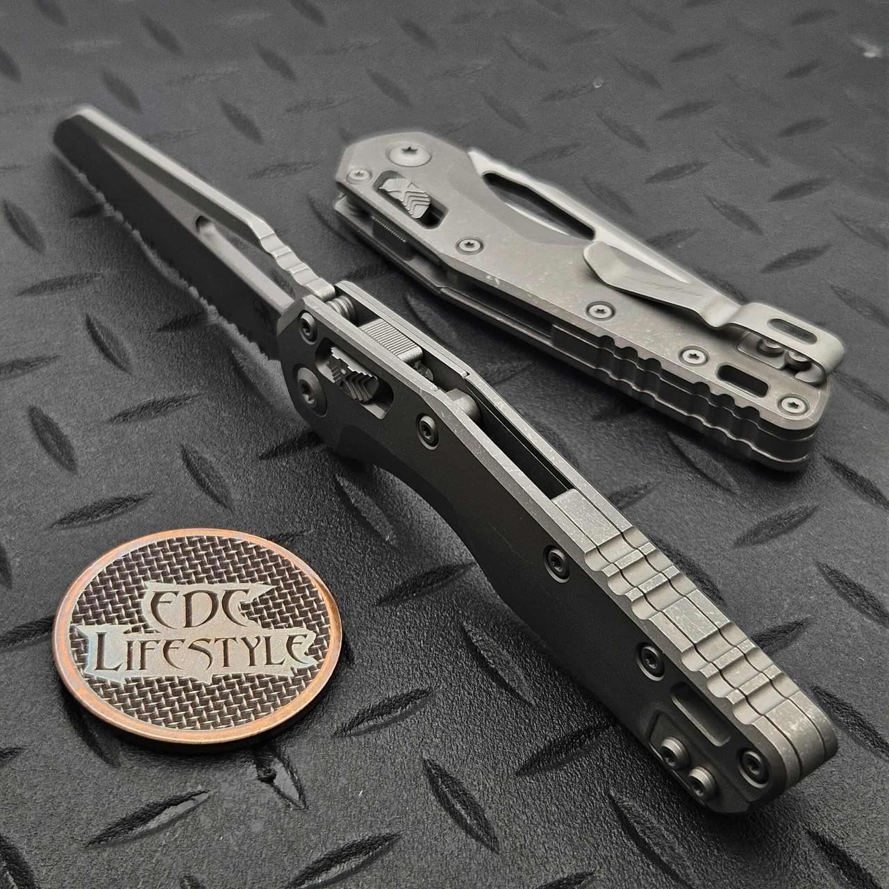 Microtech MSI Ram-Lok 210-12APMS1 Titanium Slab Apocalyptic Full ...