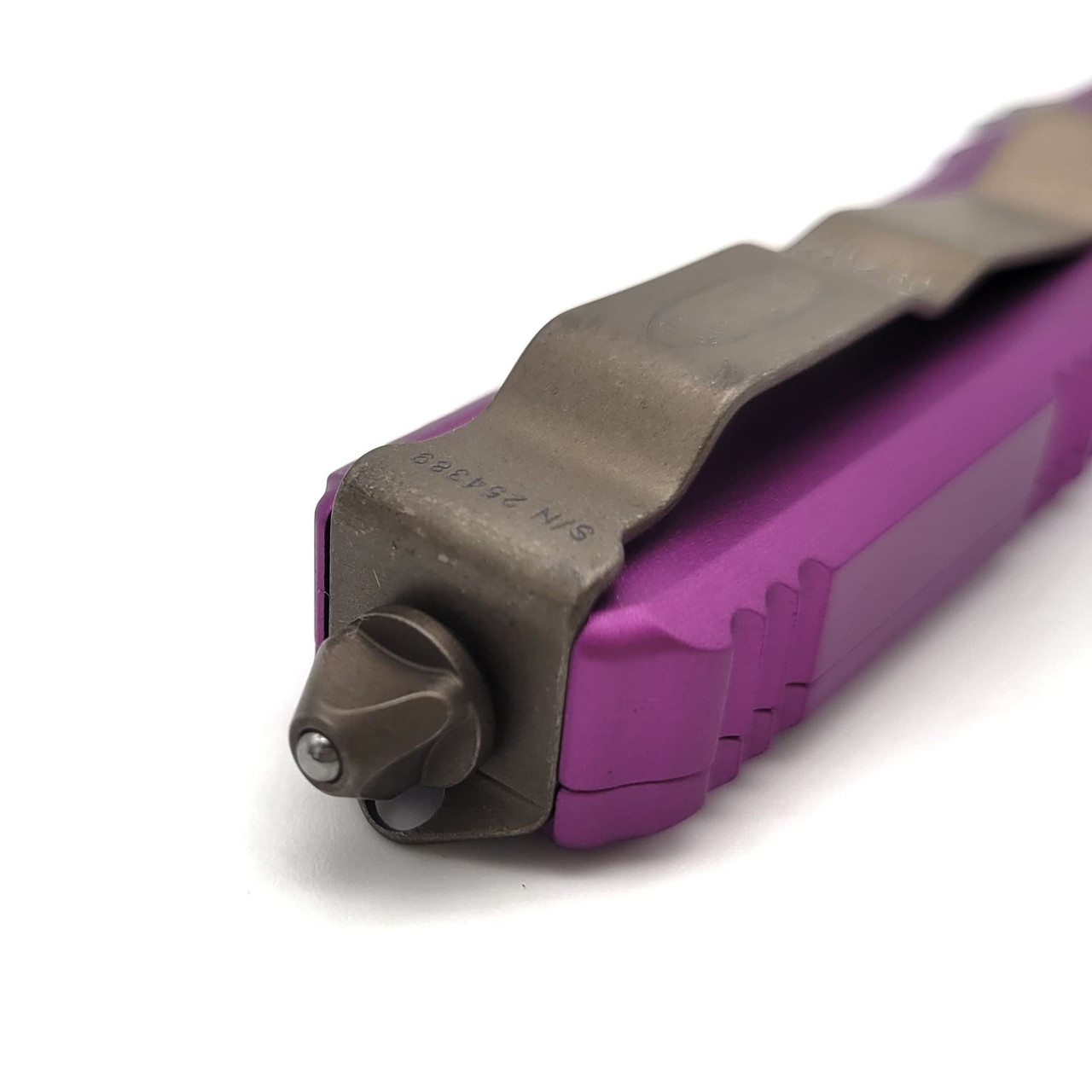 Microtech Ultratech 123-13APVI Violet Bronzed Apocalyptic Tanto Edge