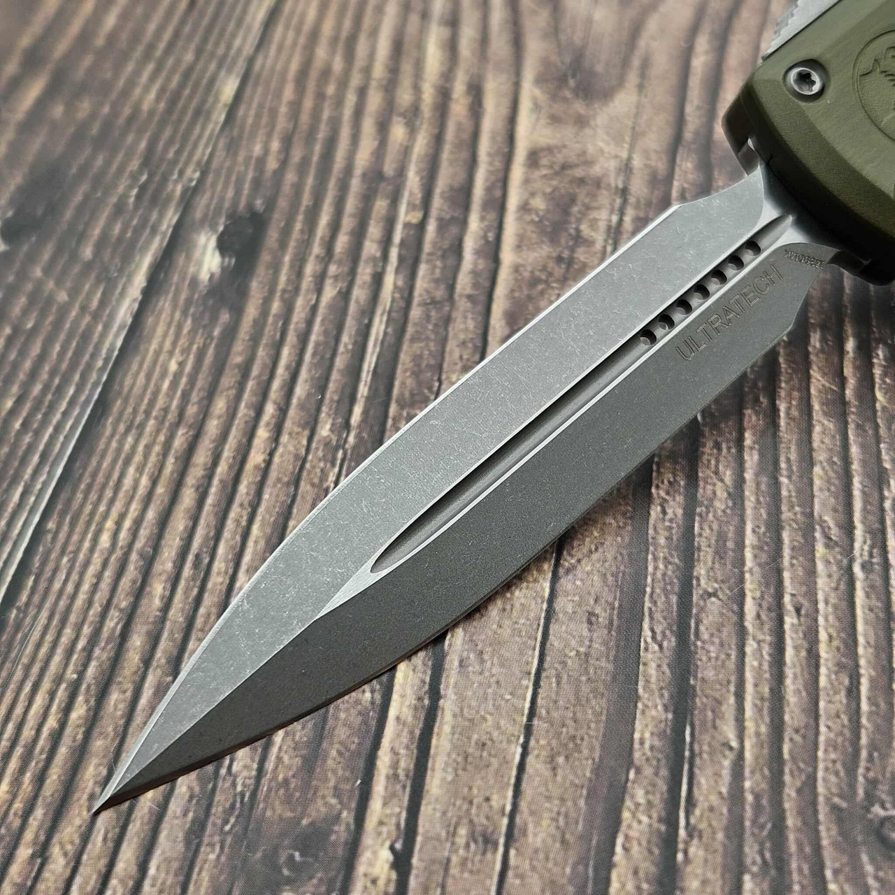 Microtech Ultratech ZBP 1122-10APOD OD Green Double Edge 3.5 ...