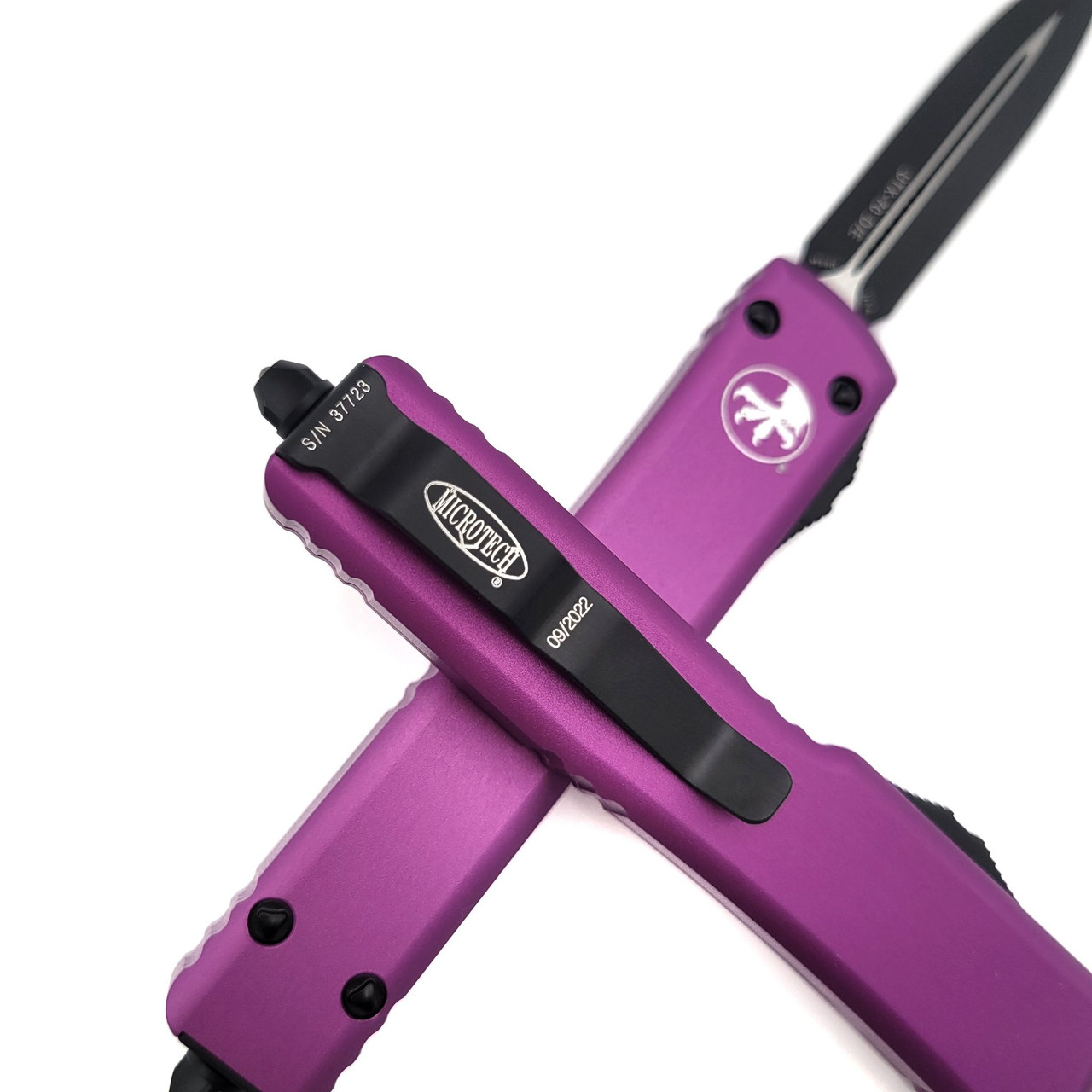 Microtech UTX-70 147-1VI Violet Double Edge Black Standard