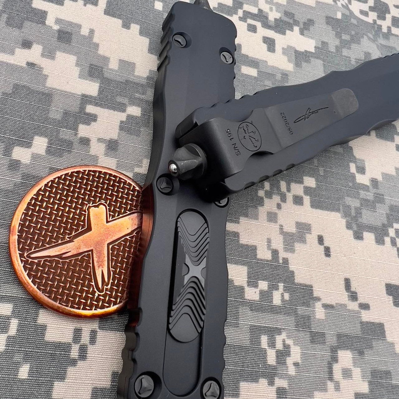 Microtech Dirac Delta 227 3dlctsh Tactical Dlc Double Edge Full