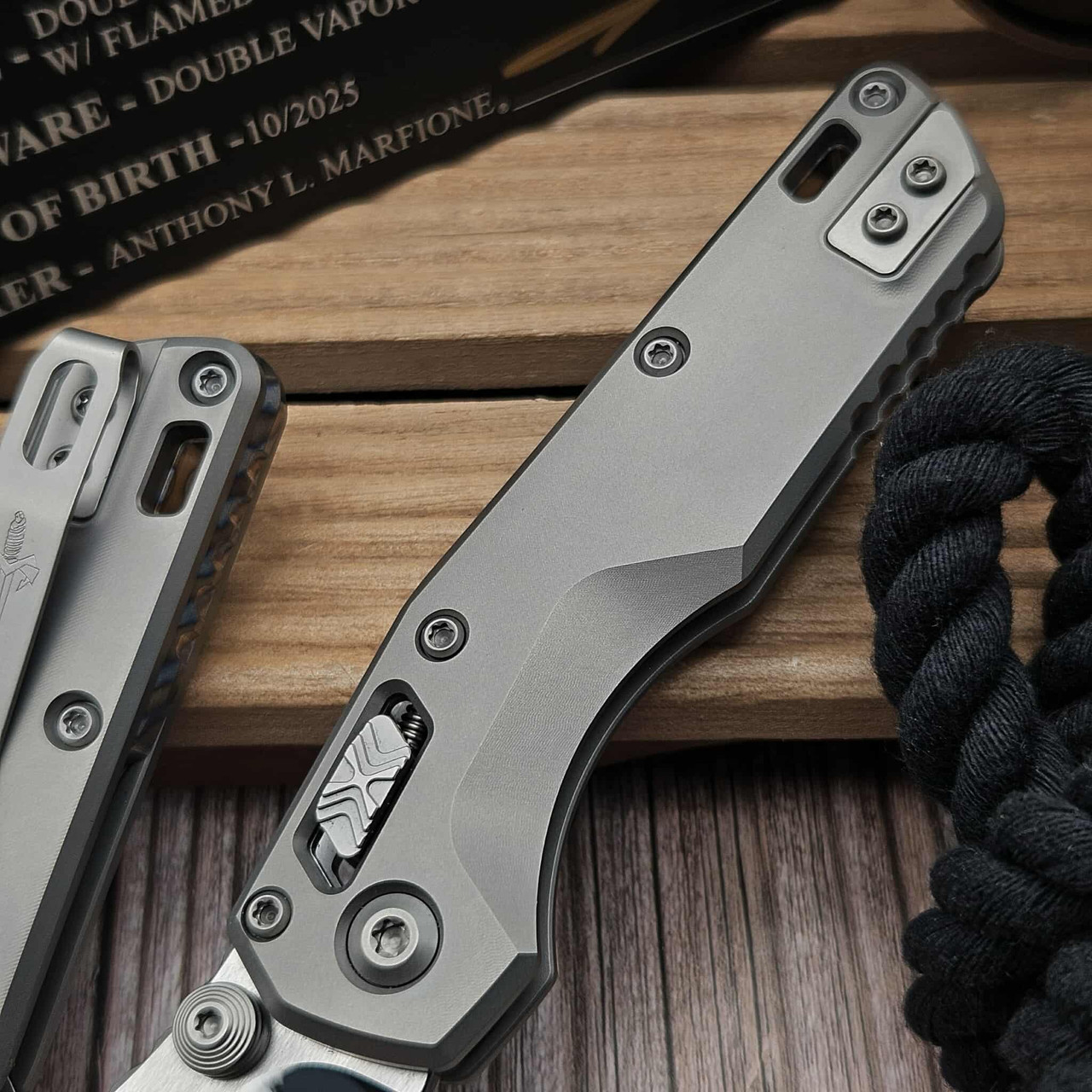 Marfione Custom MSI RAM-LOK Mini Mirror Polish Blade, Double Vapor ...