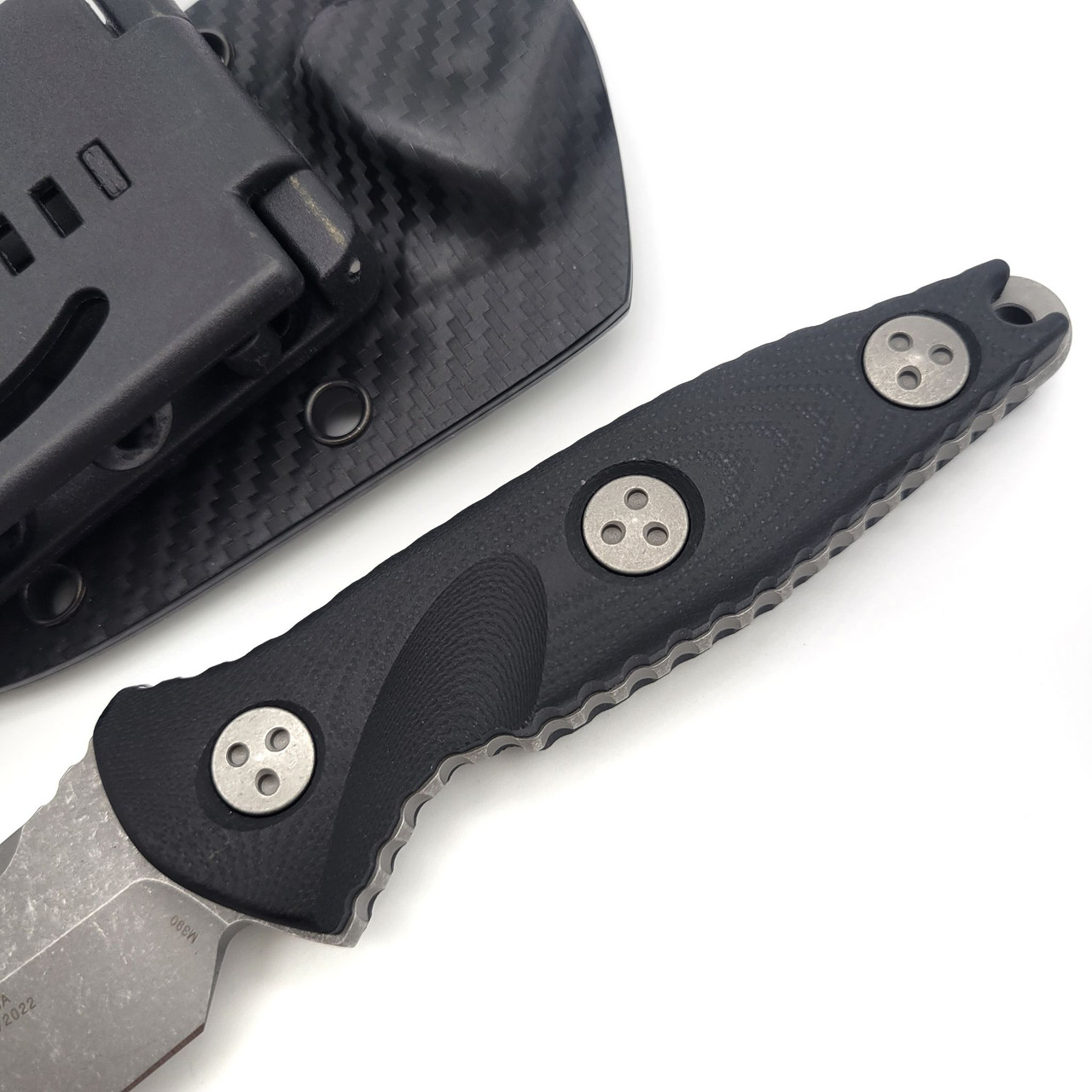 Microtech 113M-10AP Socom Alpha Mini Fixed Apocalyptic Clip Point Blade