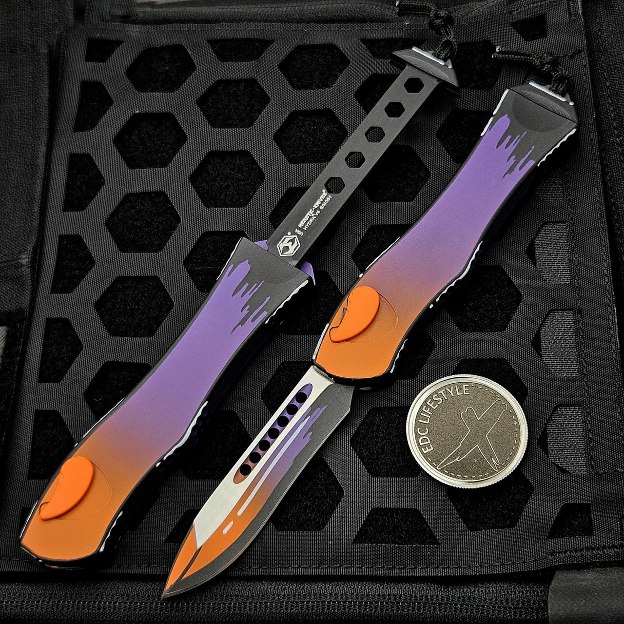 Heretic Knives Hydra V4 Single Action Horror Nights CEL Shading 3.75 ...