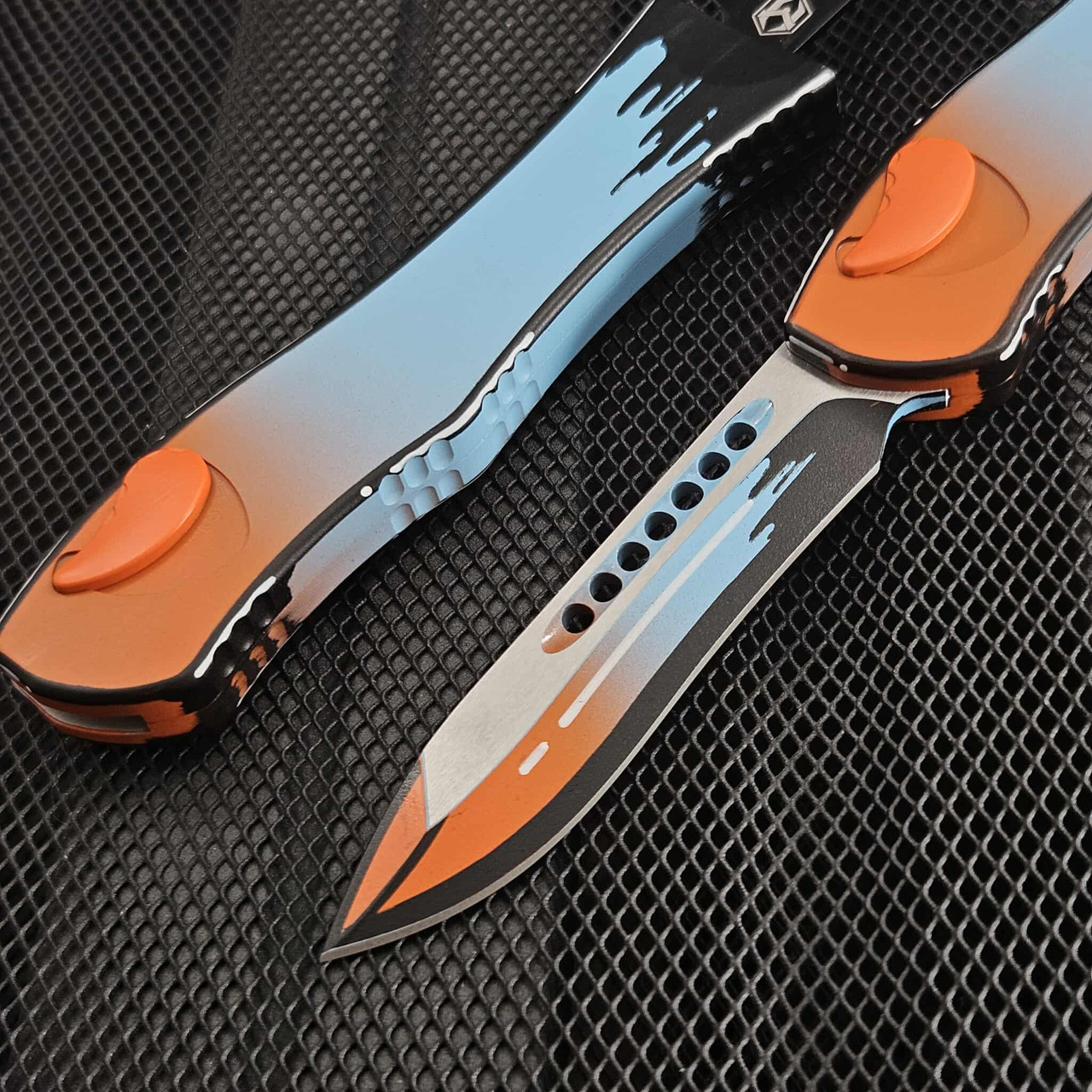 Heretic Knives Hydra V4 Single Action Auto Pink Lemonade CEL Shading 3. ...