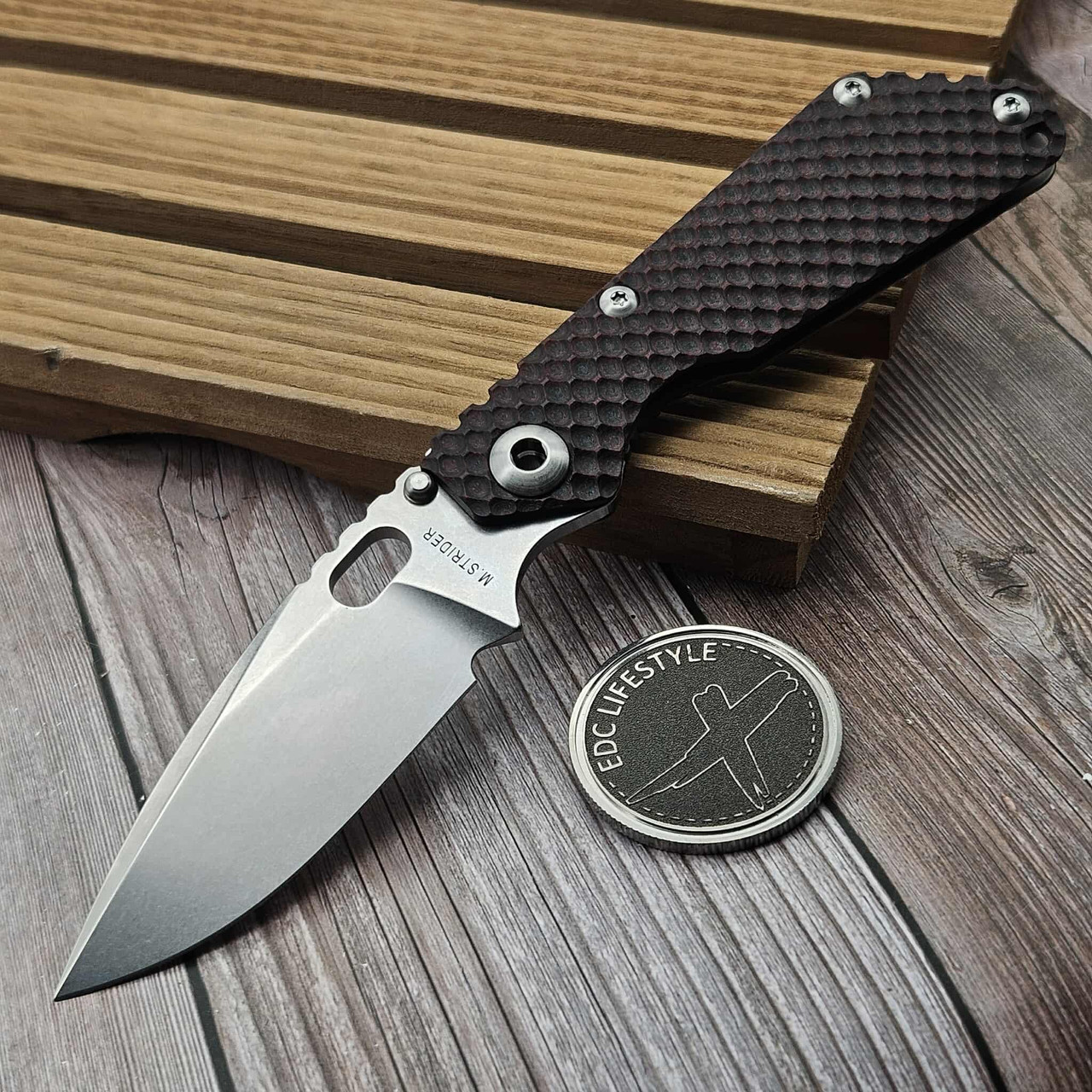 Mick Strider Knives SNG DGG Hybrid Red G10