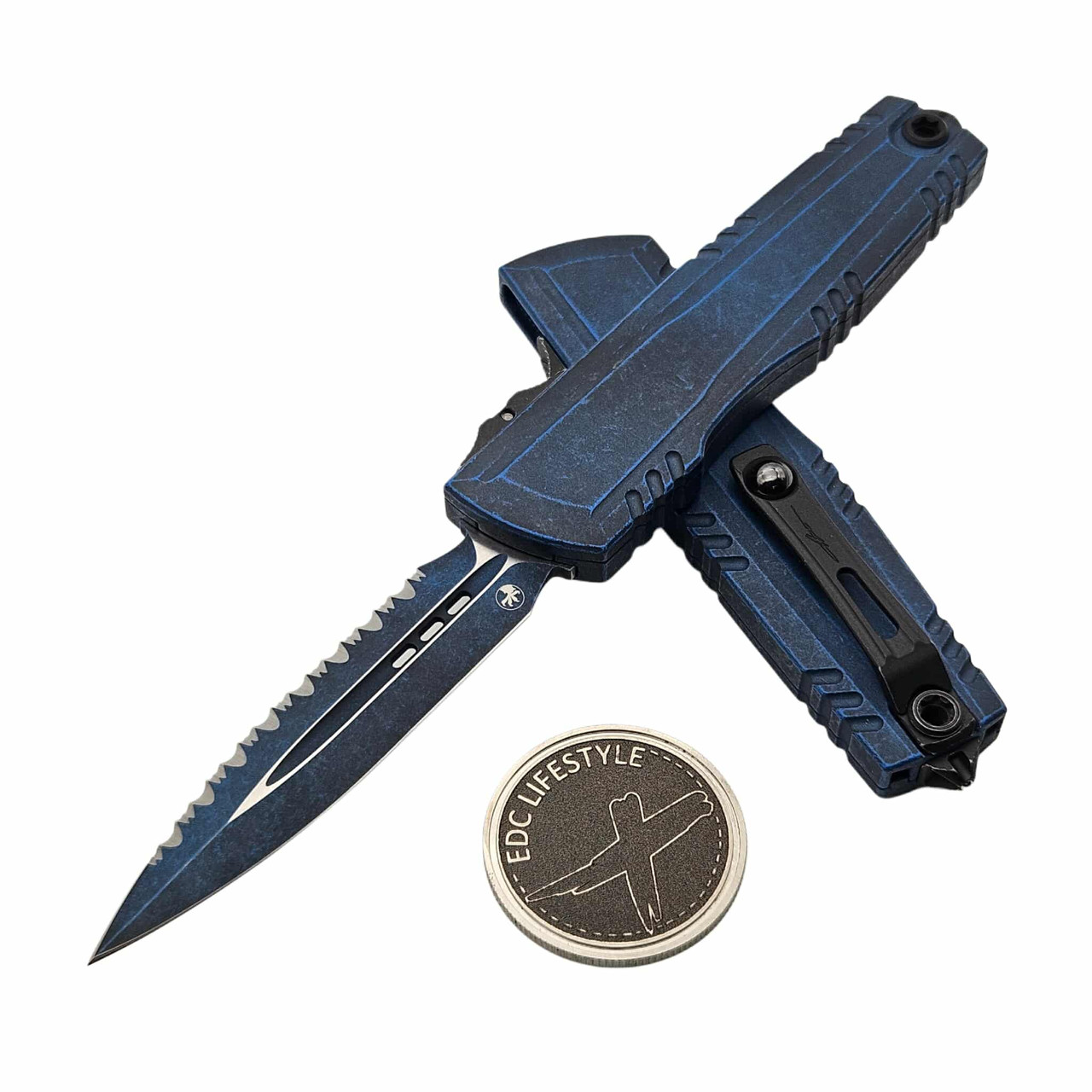 Microtech Knives Surefire Luminary D/E Full Serrated ZBP 1270-3WBLS ...