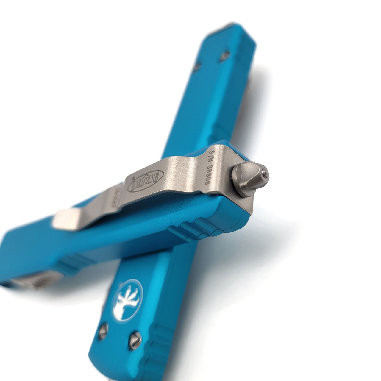 Microtech Utx 70 147 10tq Turquoise Double Edge Stonewash