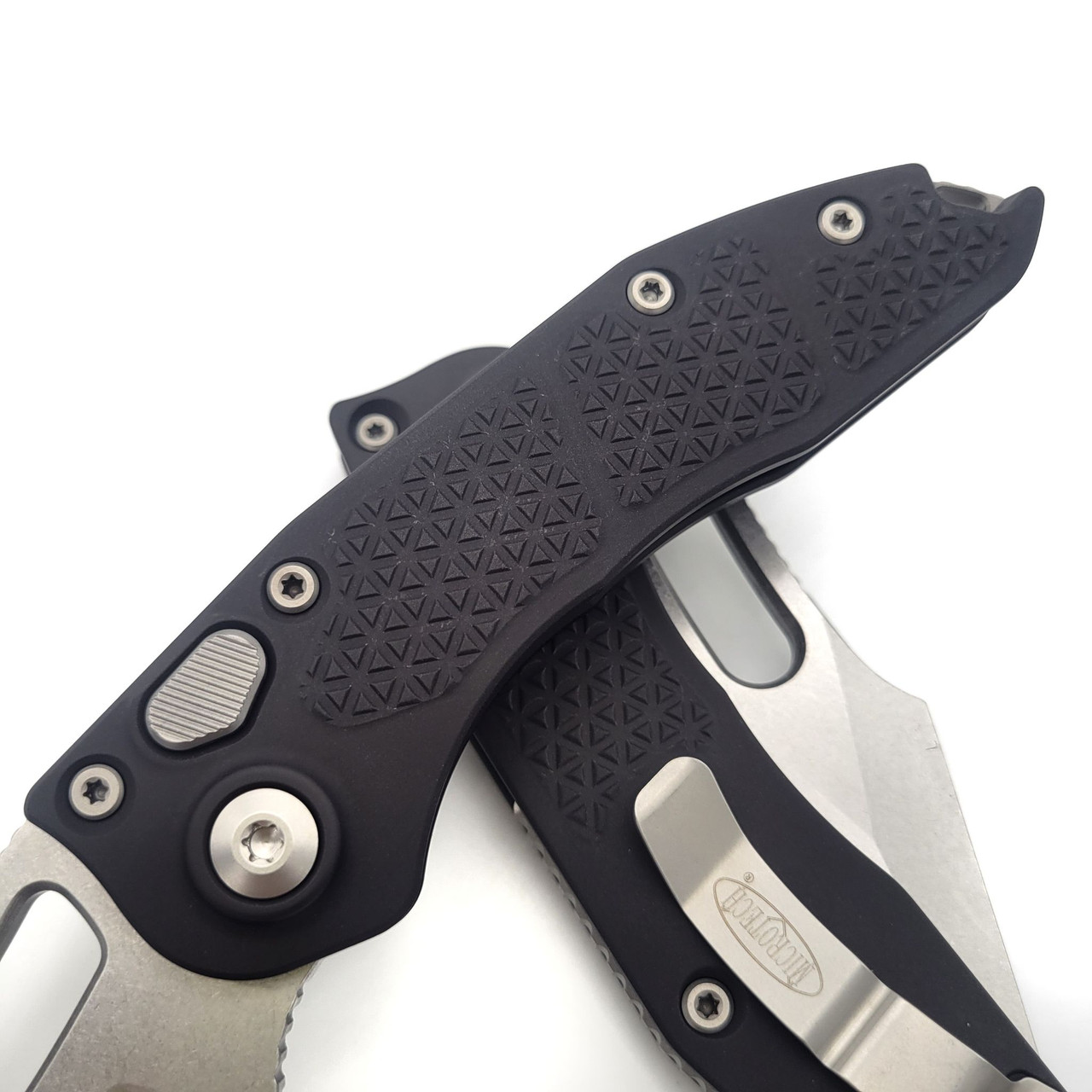 Microtech Borka Auto Stitch 169 11 Partial Serrated Stonewash