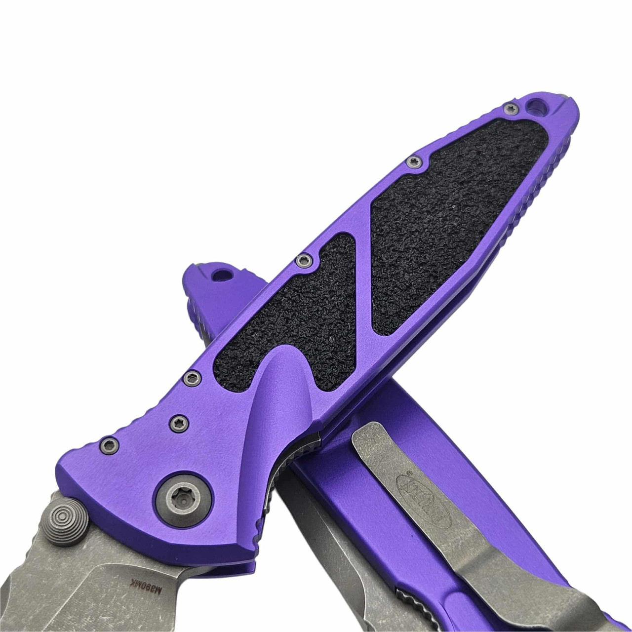 Microtech Socom Elite Manual 161-10APPU Purple Tanto Edge Apocalyptic