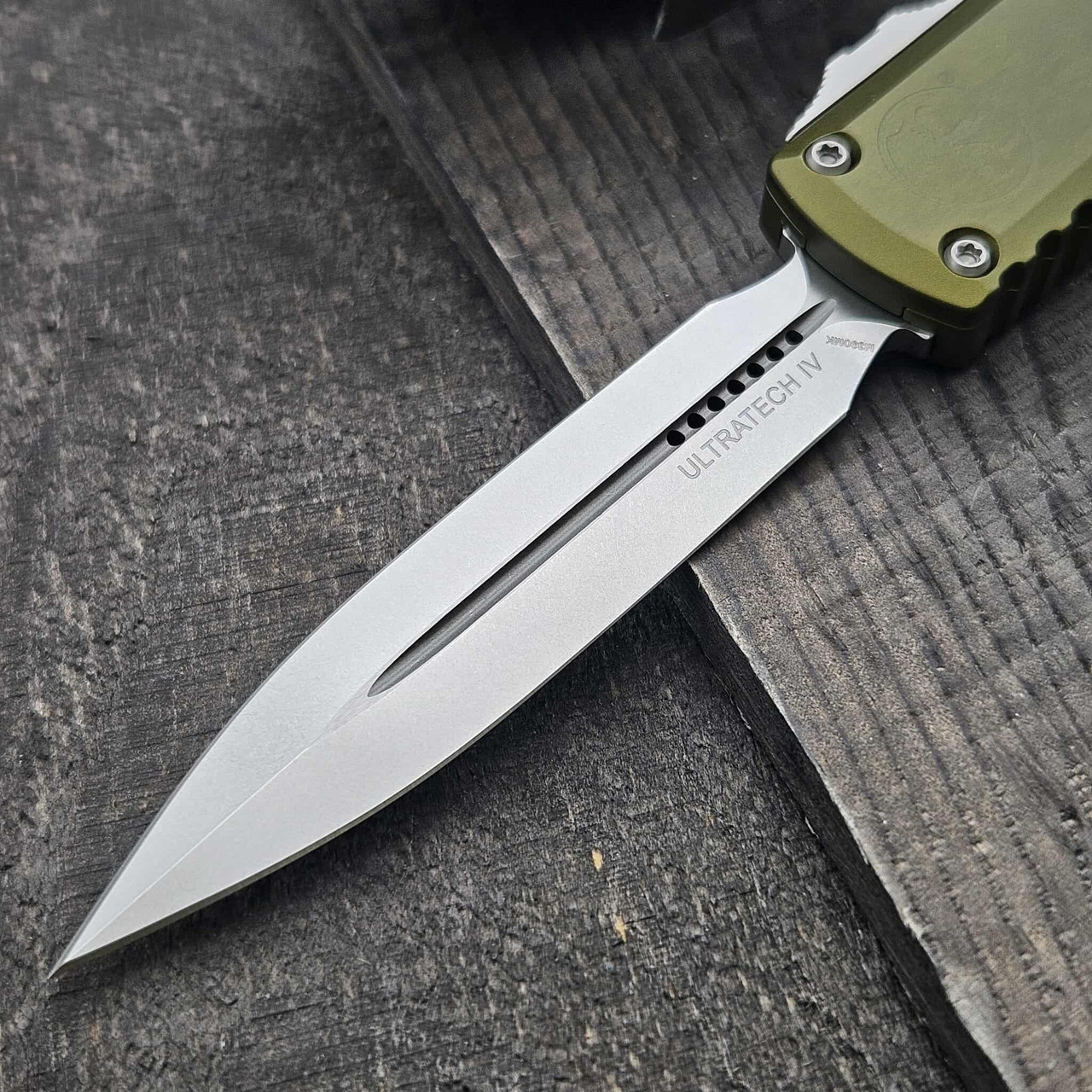 Microtech Ultratech D/E Gen IV OD Green Stonewash 11224-10OD - Grenade ...